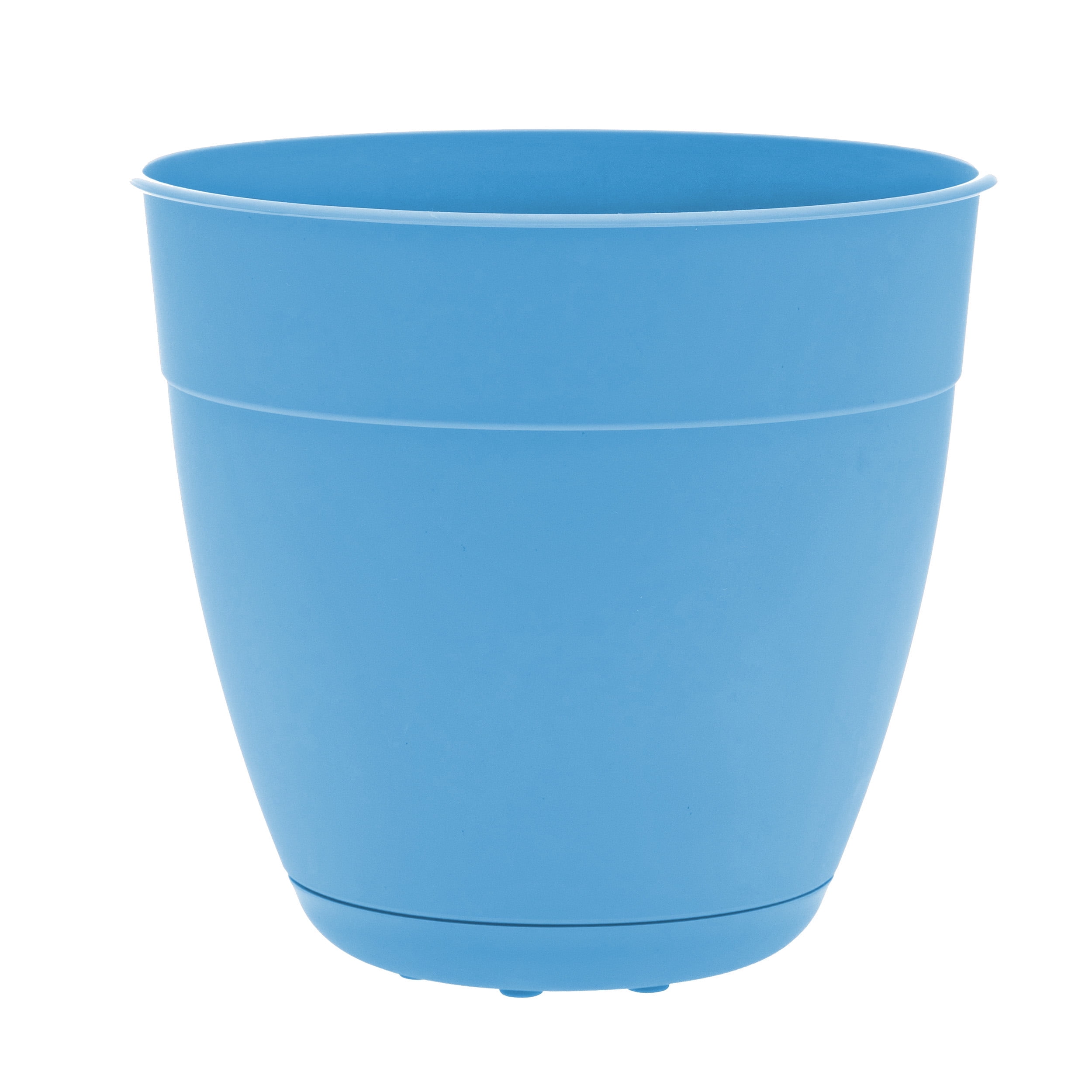 Bloem 20-in Dayton 100% Recycled Plastic Planter with Saucer - Ocean ...