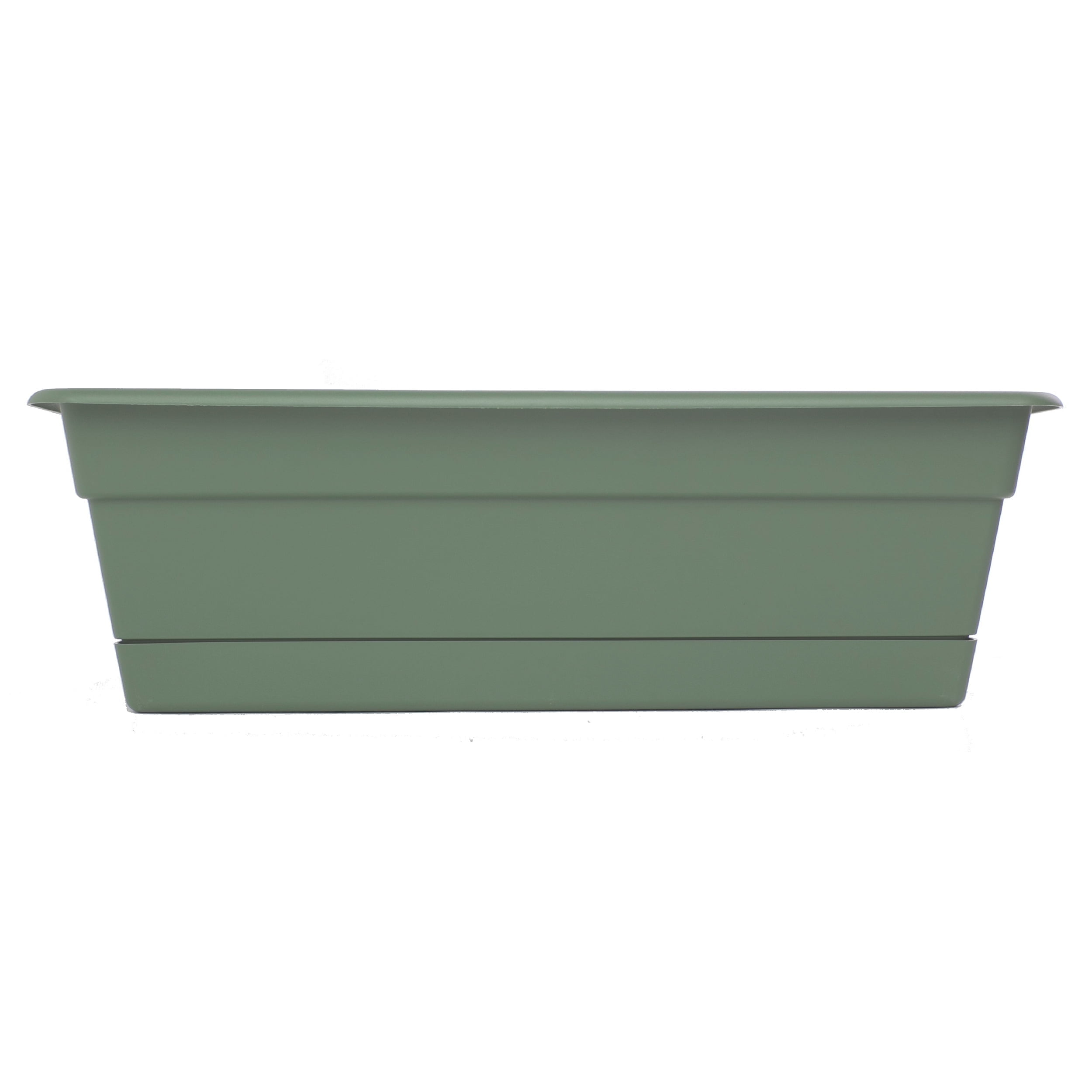 Bloem Dura Cotta 30" Basil Resin Rectangle Window Box Planter with ...