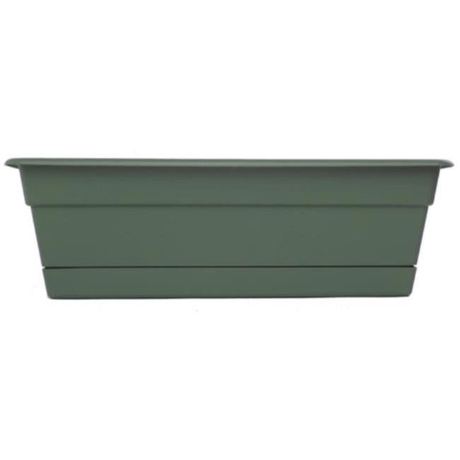 Bloem 7042963 5.75 x 18 x 7.5 in. Durra Cotta Plastic Window Box, Basil ...