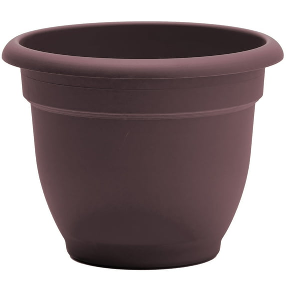 Bloem Ariana Pot Planter: 12" - Merlot - Durable Resin Pot, For Indoor ...