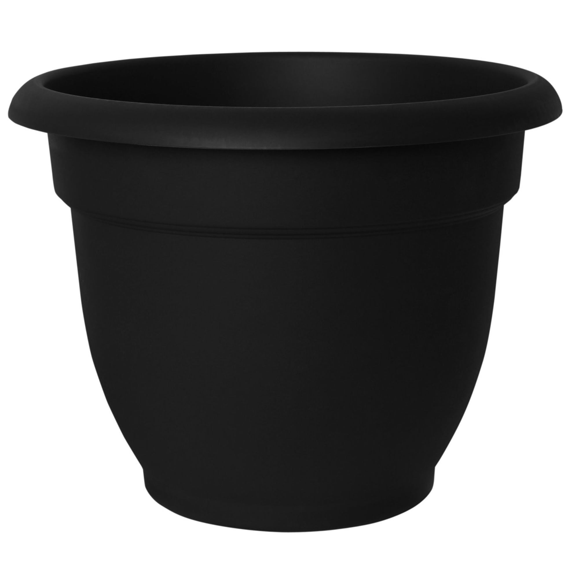 Bloem Ariana Pot Planter: 20" - Black - Durable Resin Pot, For Indoor ...