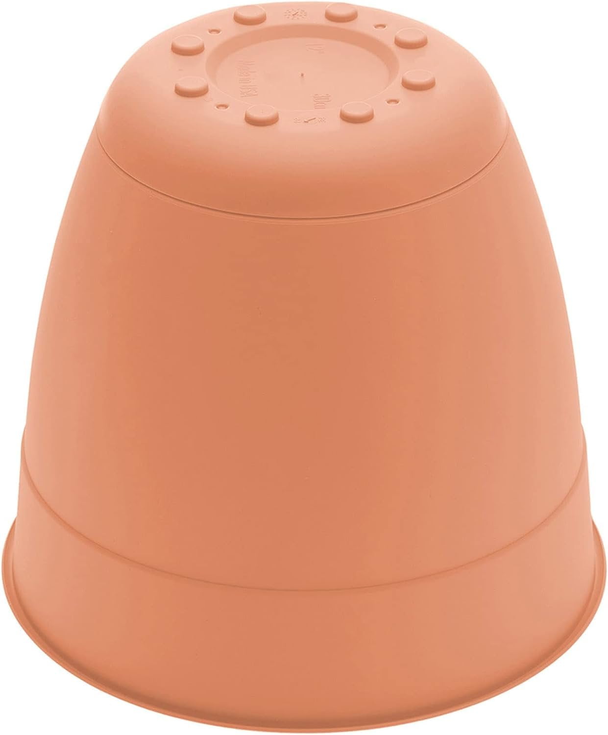 Bloem Dayton 16” x 16” x 14.5” Round Coral Plastic Planter with ...