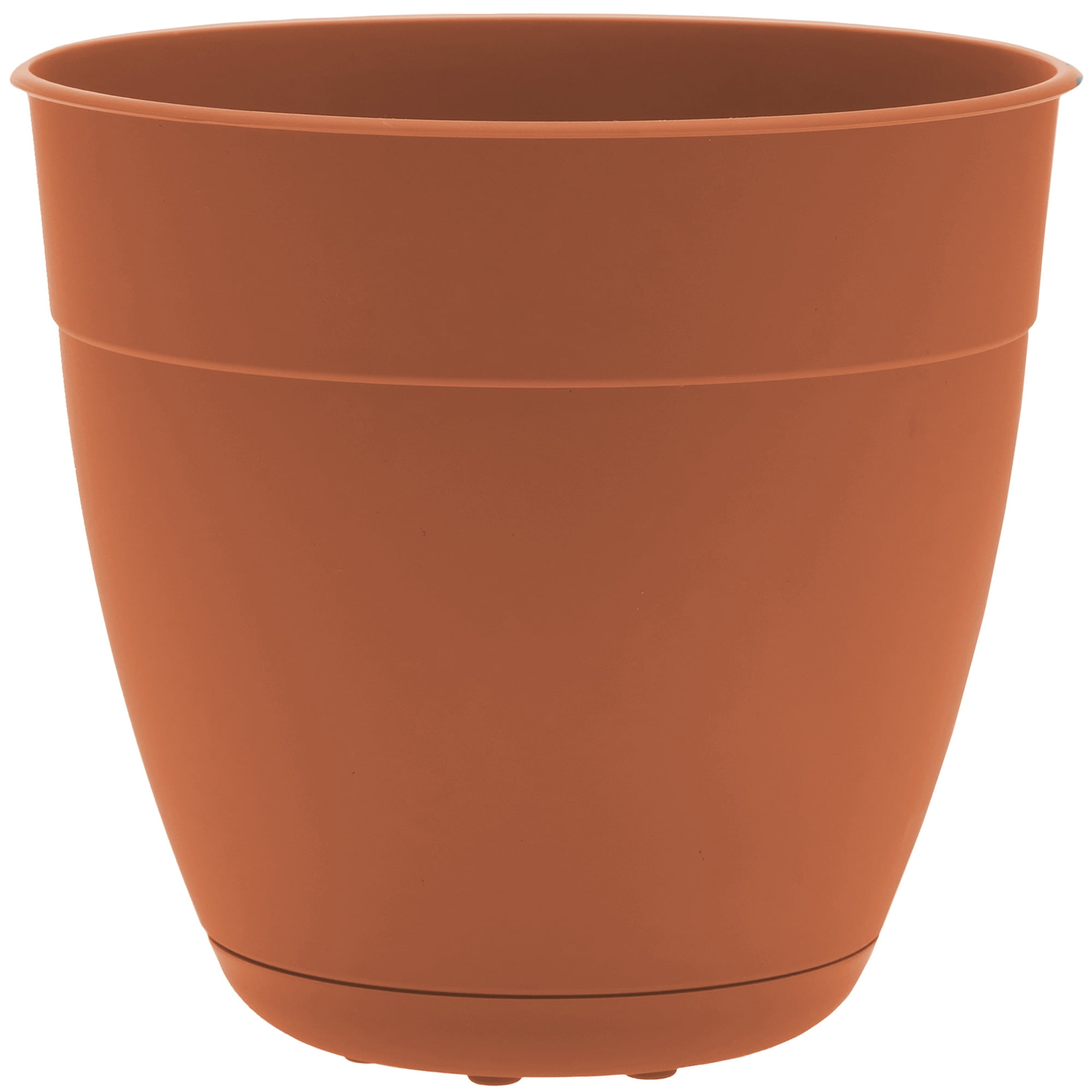 Bloem Dayton Planter With Saucer: 12" - Terra Cotta - 100% Recycled ...
