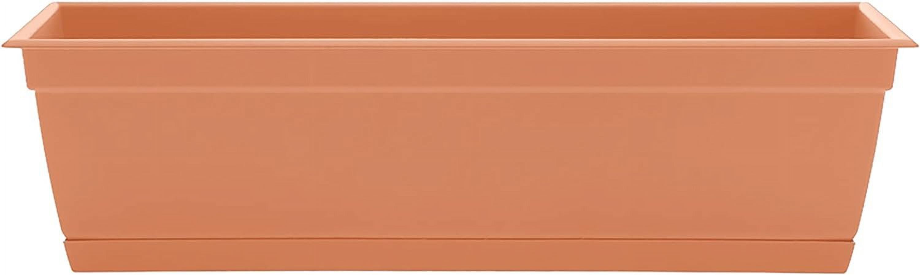 Bloem Dayton Window Box Planter: 24" - Coral - 100% Recycled Durable ...