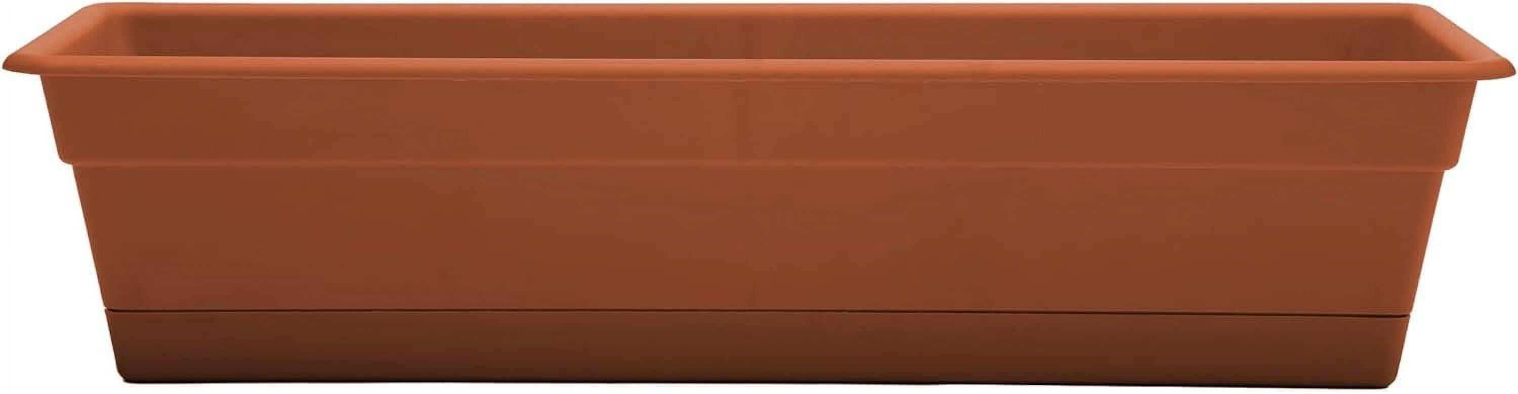 Bloem Dura Cotta Window Box Planter: 30" - Terra Cotta - Large Box with ...