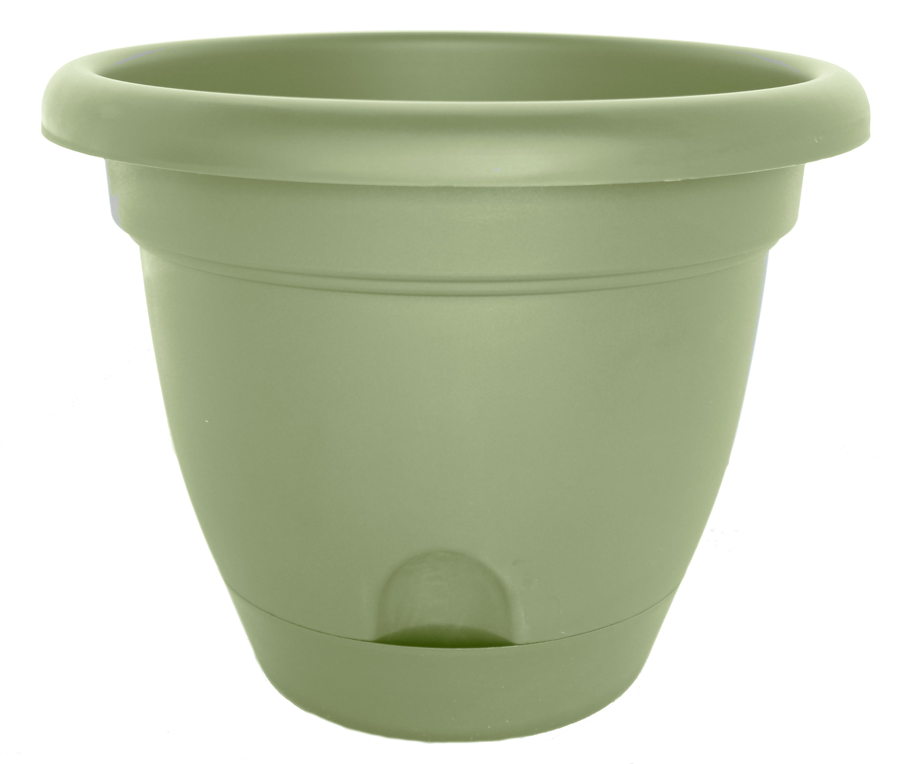 Bloem Lucca Self Watering Planter W/ Saucer 6.75 x 5.25 Plastic Round ...