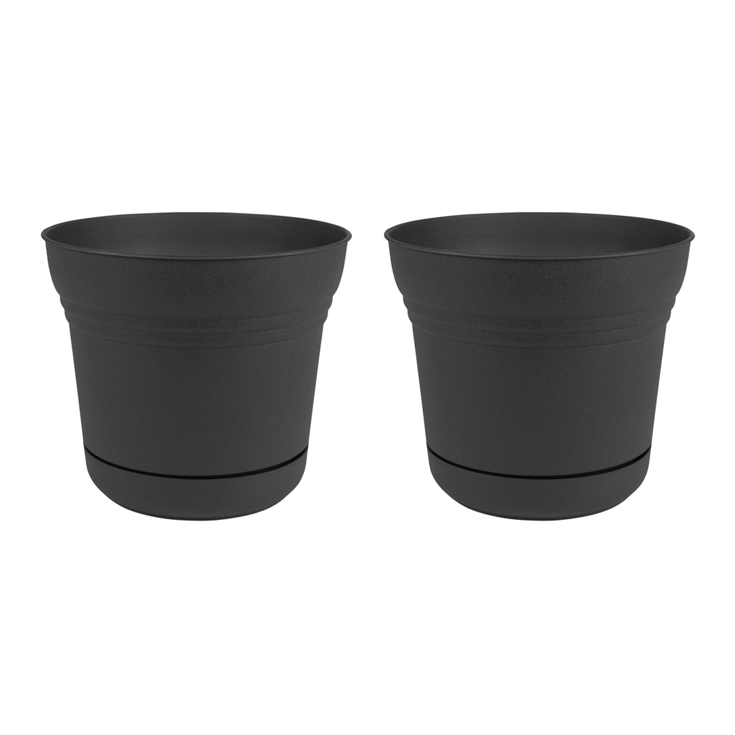 Bloem SP1400 Saturn Indoor Outdoor 14 Inch Planter Pot w/ Matching ...