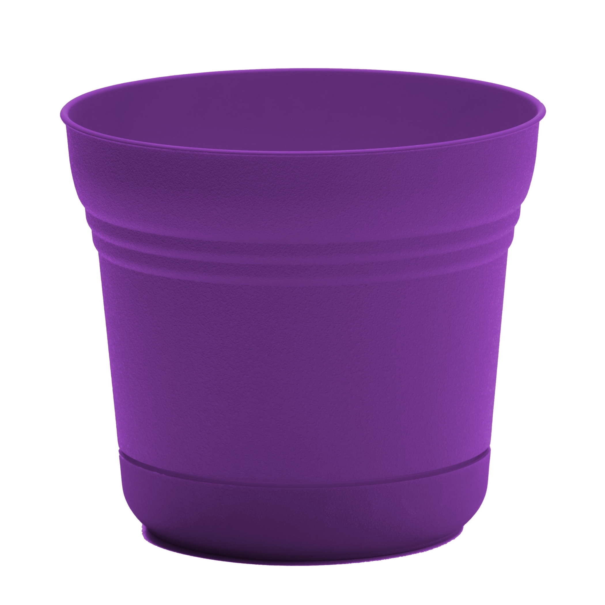 Bloem Saturn 14" Round Plastic Planter - Indoor/Outdoor, Snap-in Saucer ...