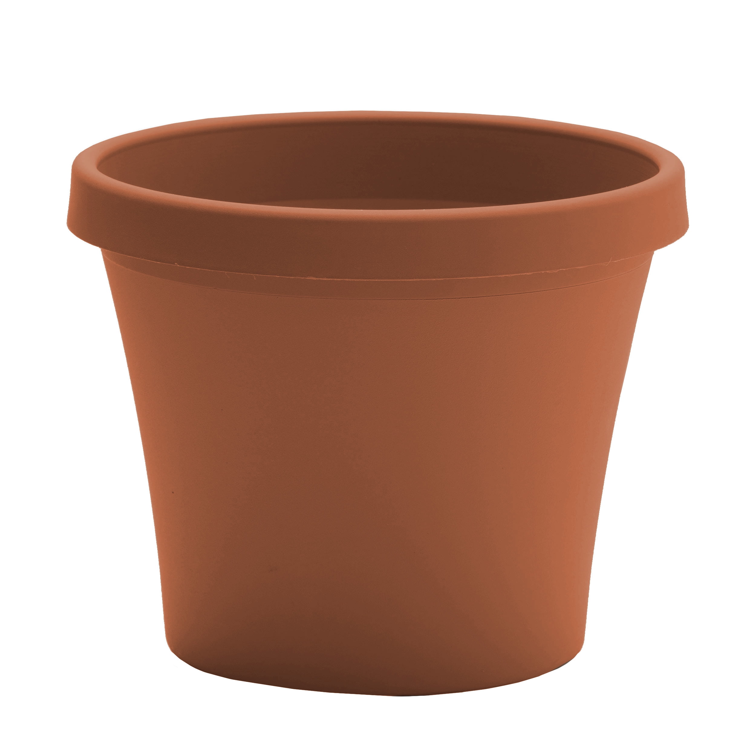 Bloem Terra Cotta Large Plastic Planter with Drain Holes: Round Design ...