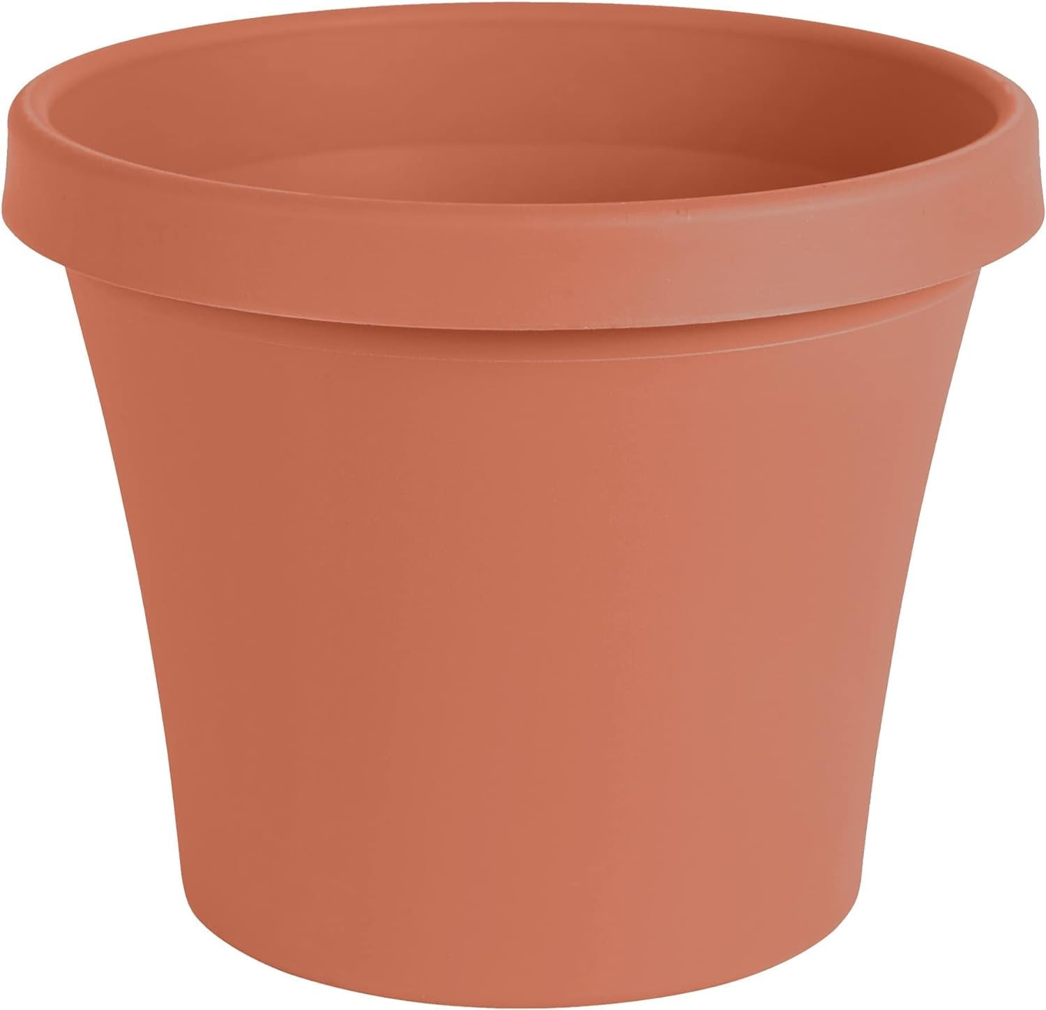 Bloem Terrapot 12.5 in. H x 14 in. Dia. Resin Traditional Terracotta ...