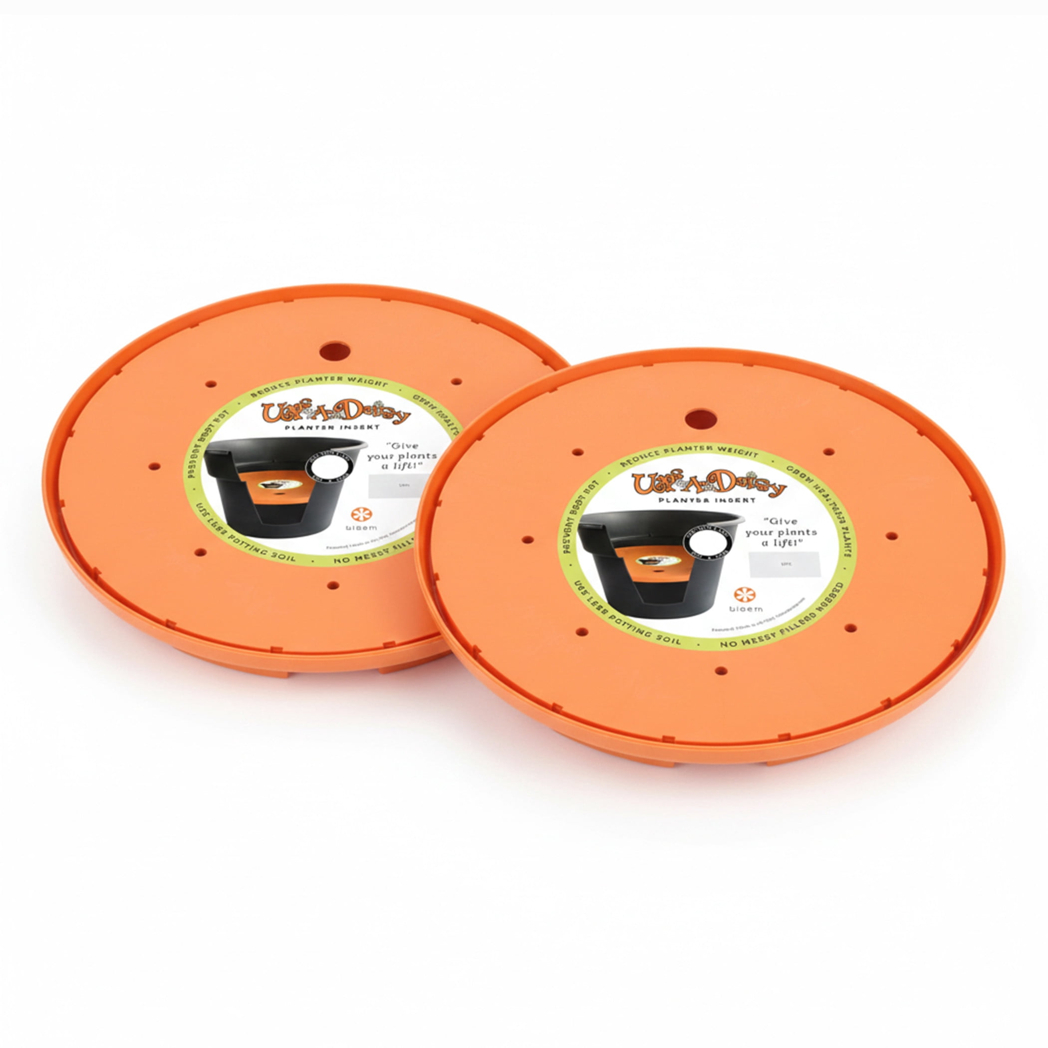 Bloem Ups-A-Daisy 15" Round Planter Pot Lift Insert, 2-Pack | Soil ...