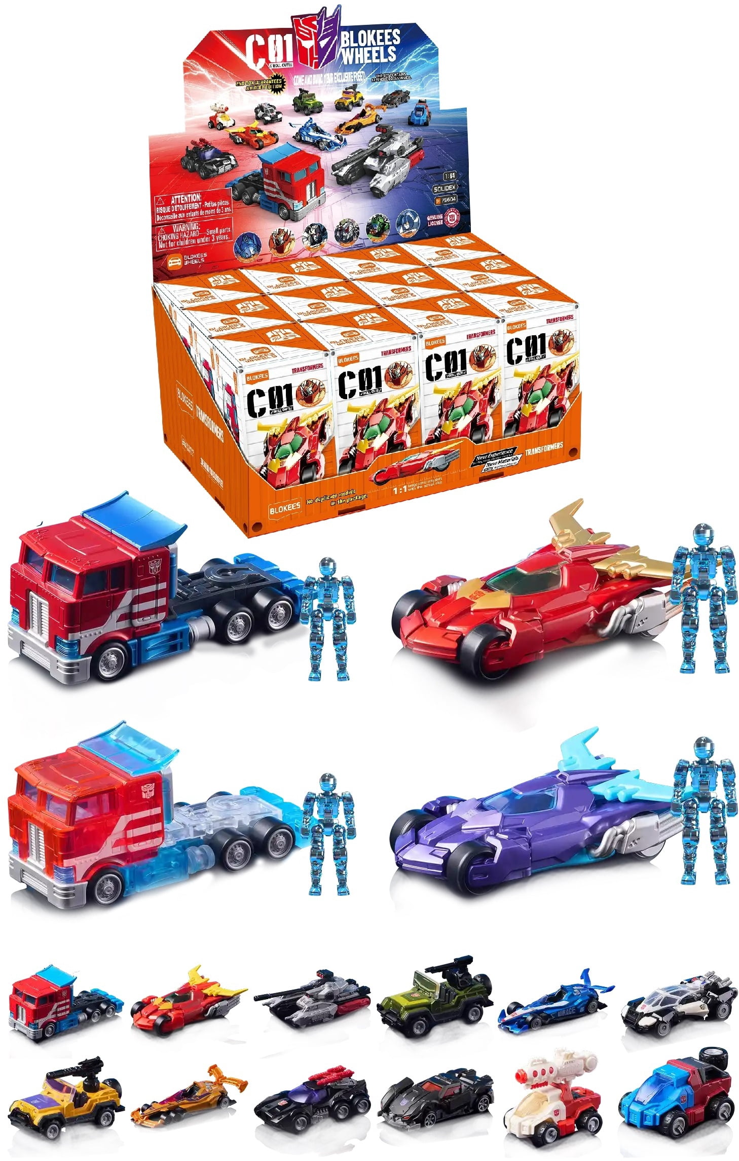 Blokees - Transformers - Blokees Wheels - C1: Roll Out Model Kit 12ct ...