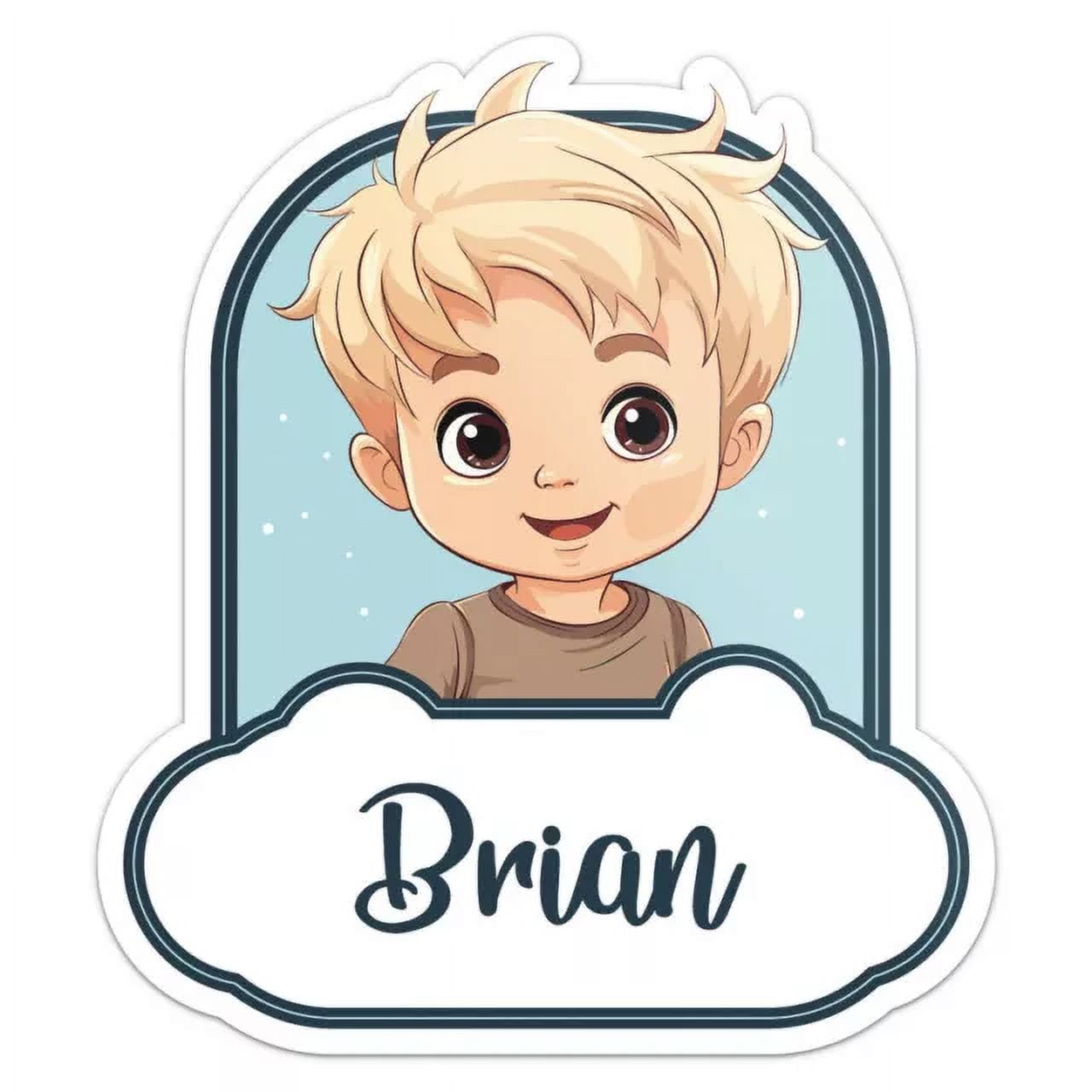 Blond Baby Boy Brian Sticker Phone Decal Water Bottle Stickers Car ...