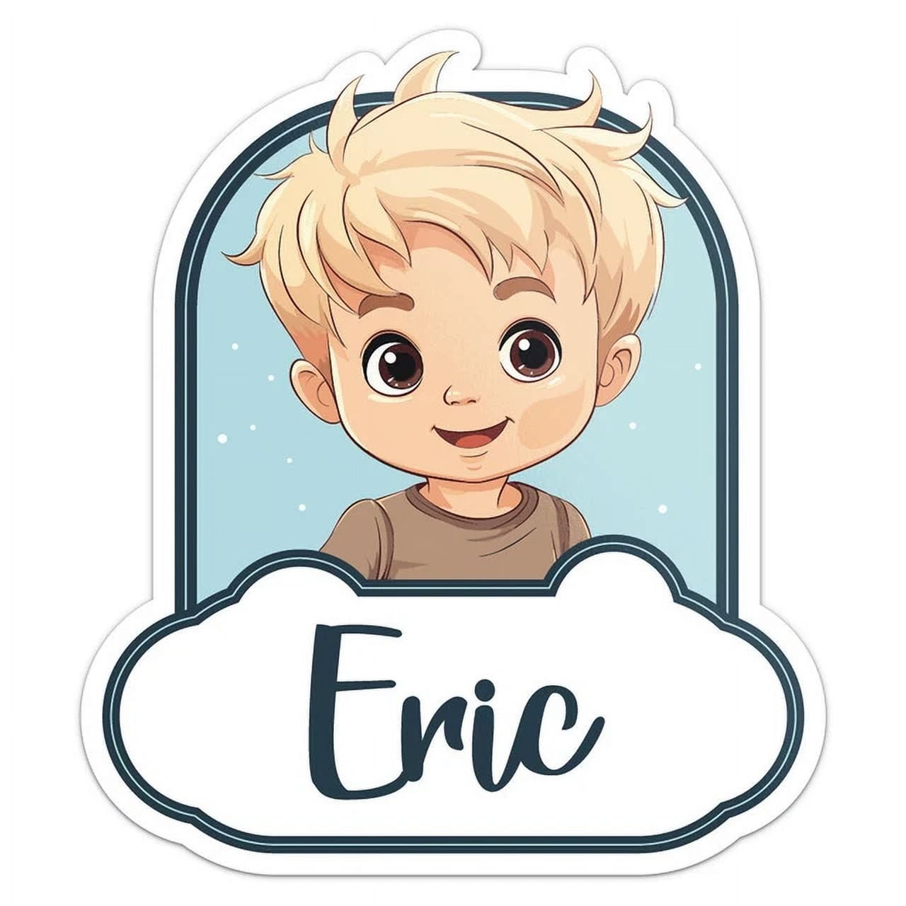 Blond Baby Boy Eric Sticker Phone Decal Water Bottle Stickers Car ...