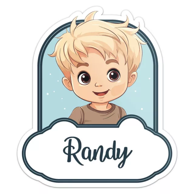 Blond Baby Boy Randy Sticker Phone Decal Water Bottle Stickers Car ...