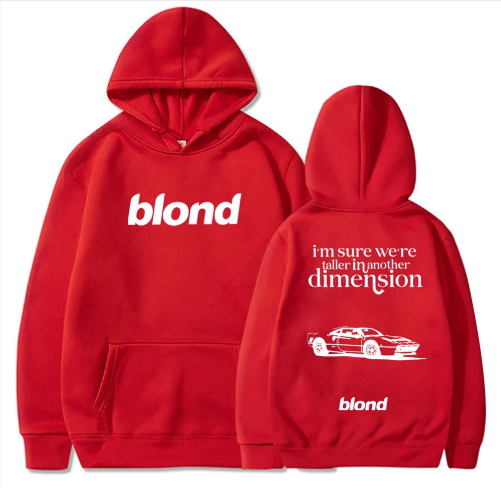 Blonde Album Hoodie Frank Ocean Merch White Ferrari Music Women's Men's Fashion Autumn/winter ...