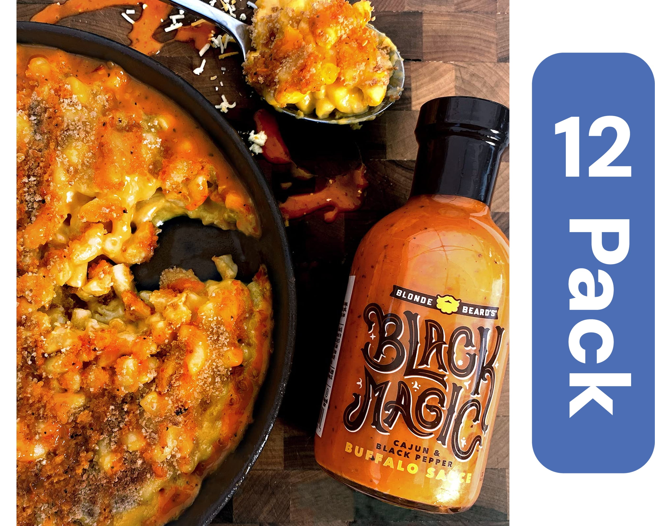 Blonde Beards Black Magic Wing Sauce 8 oz (Pack Of 12) - Walmart.com