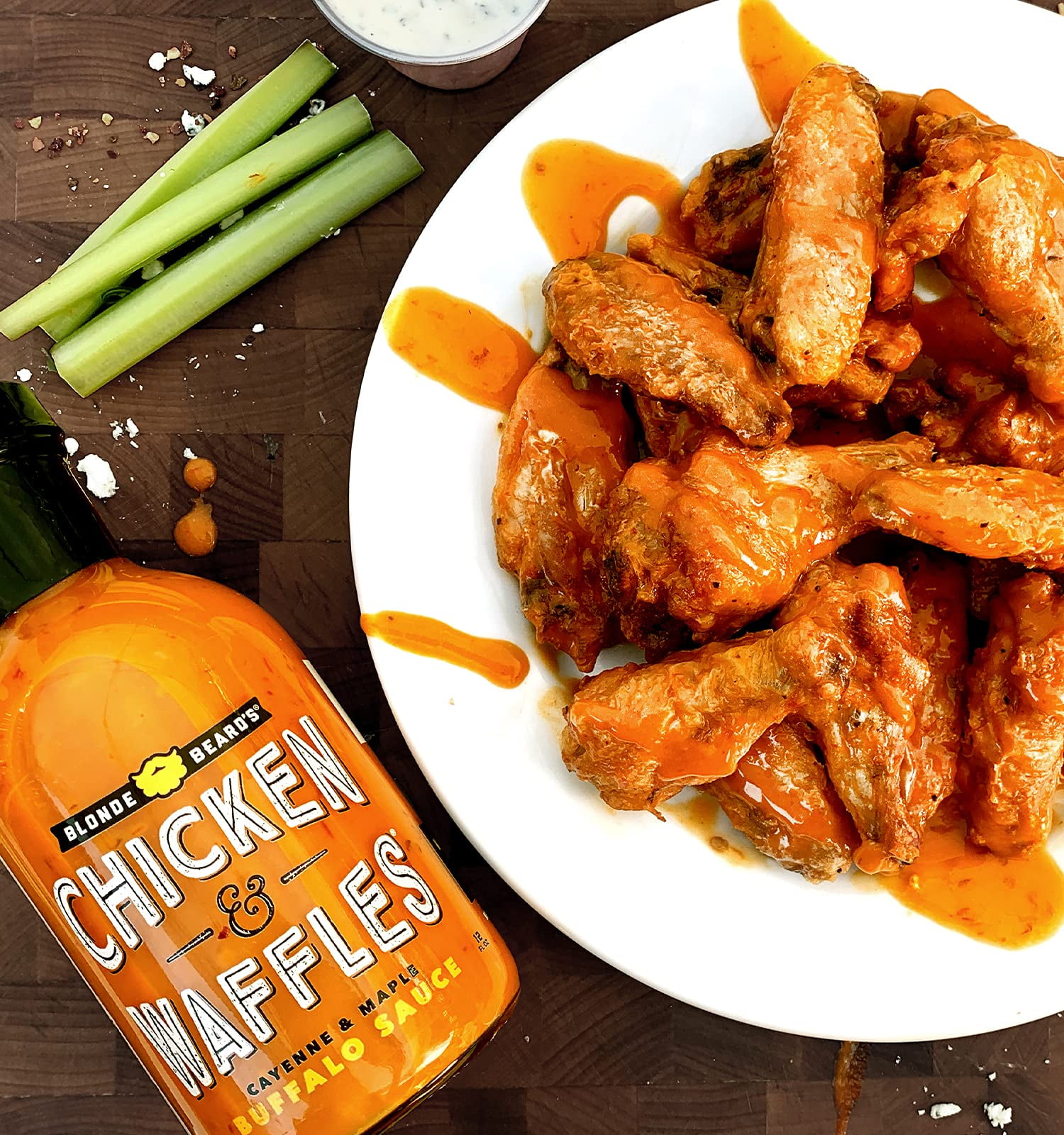 Blonde Beards Chicken & Waffles Wing Sauce 8 oz (Pack Of 12) - Walmart.com