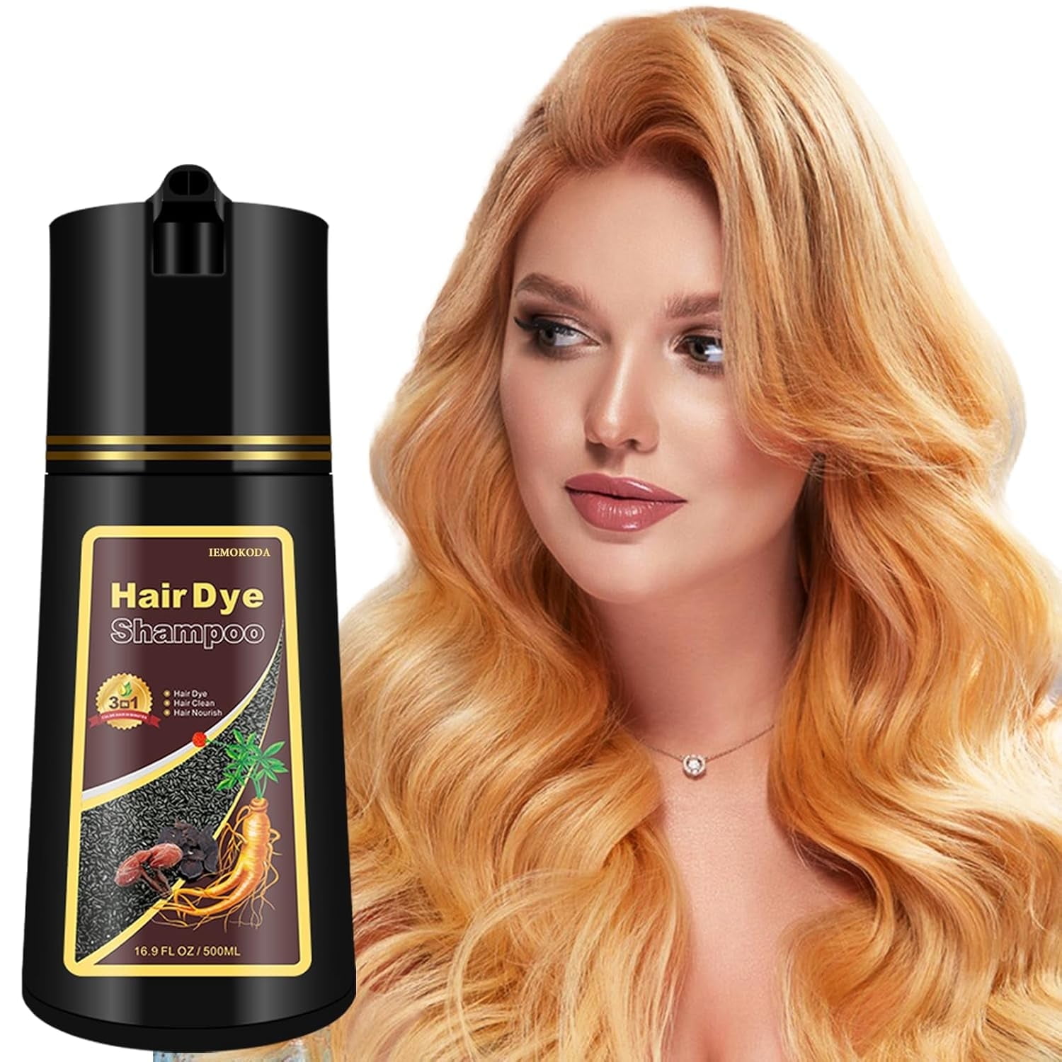 Blonde Brown Hair Dye Shampoo 3-in-1, Magic Hair Color Shampoo for ...