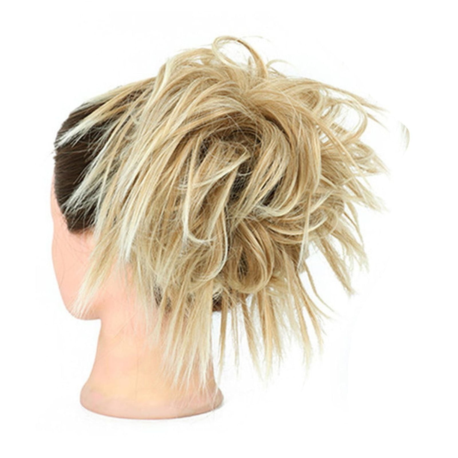 Blonde Brown Synthetic Wig High Temperature Silk Fiber Natural Messy ...