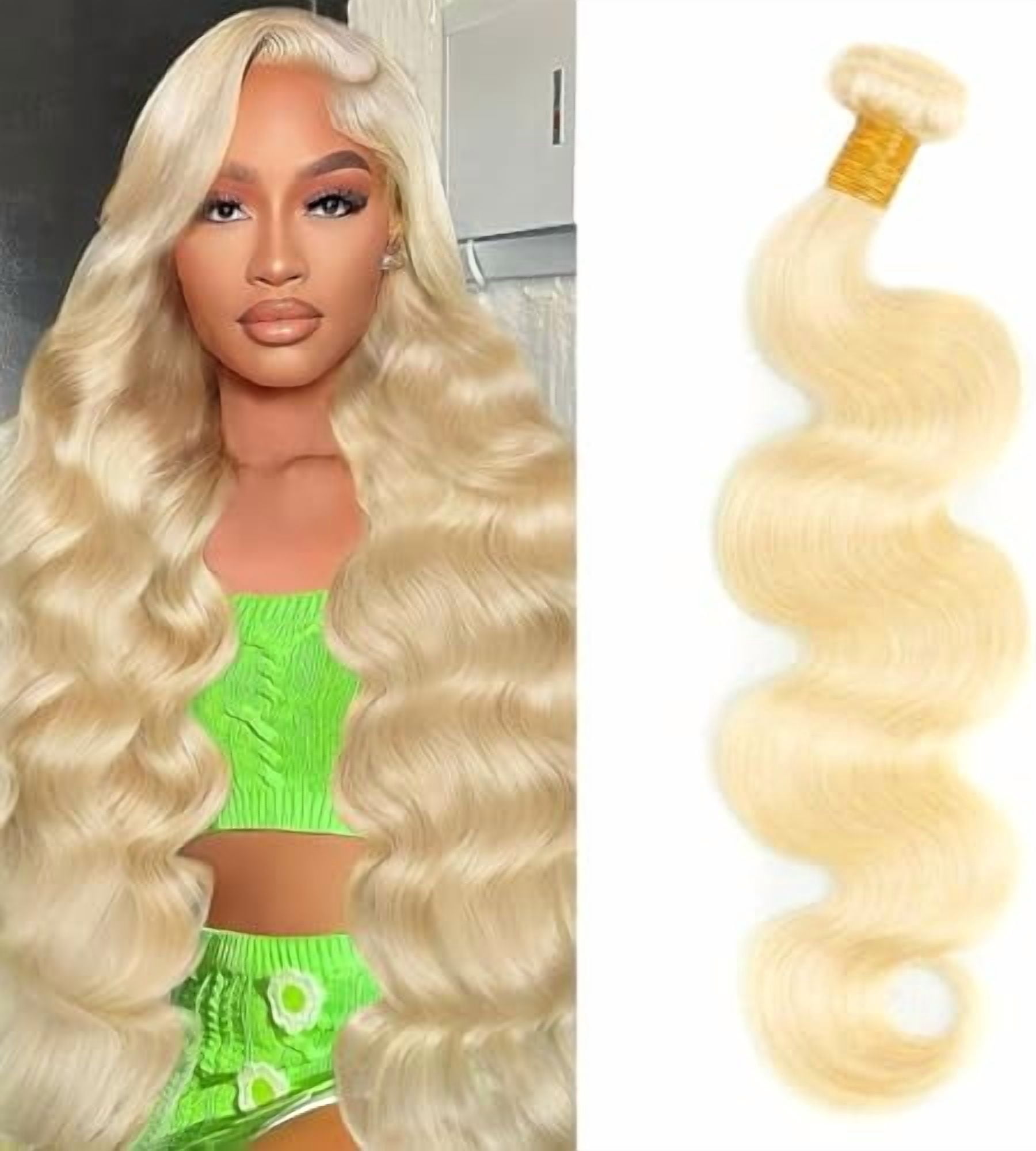 Blonde Human Hair 22 Inch 613 Human Hair Unprocessed 16A Brazilian ...