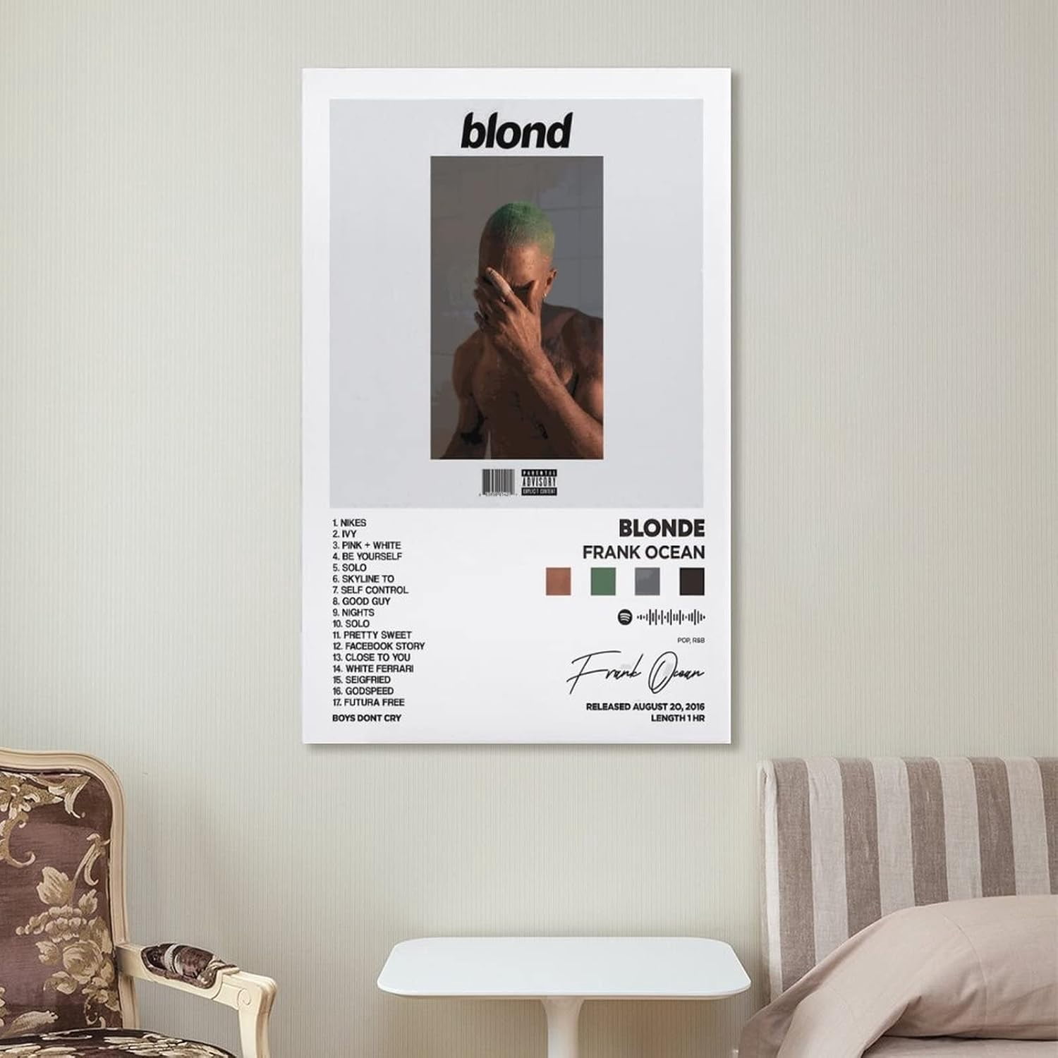 Blonde Poster Album Cover Poster Decorative Painting Canvas Wall Art ...