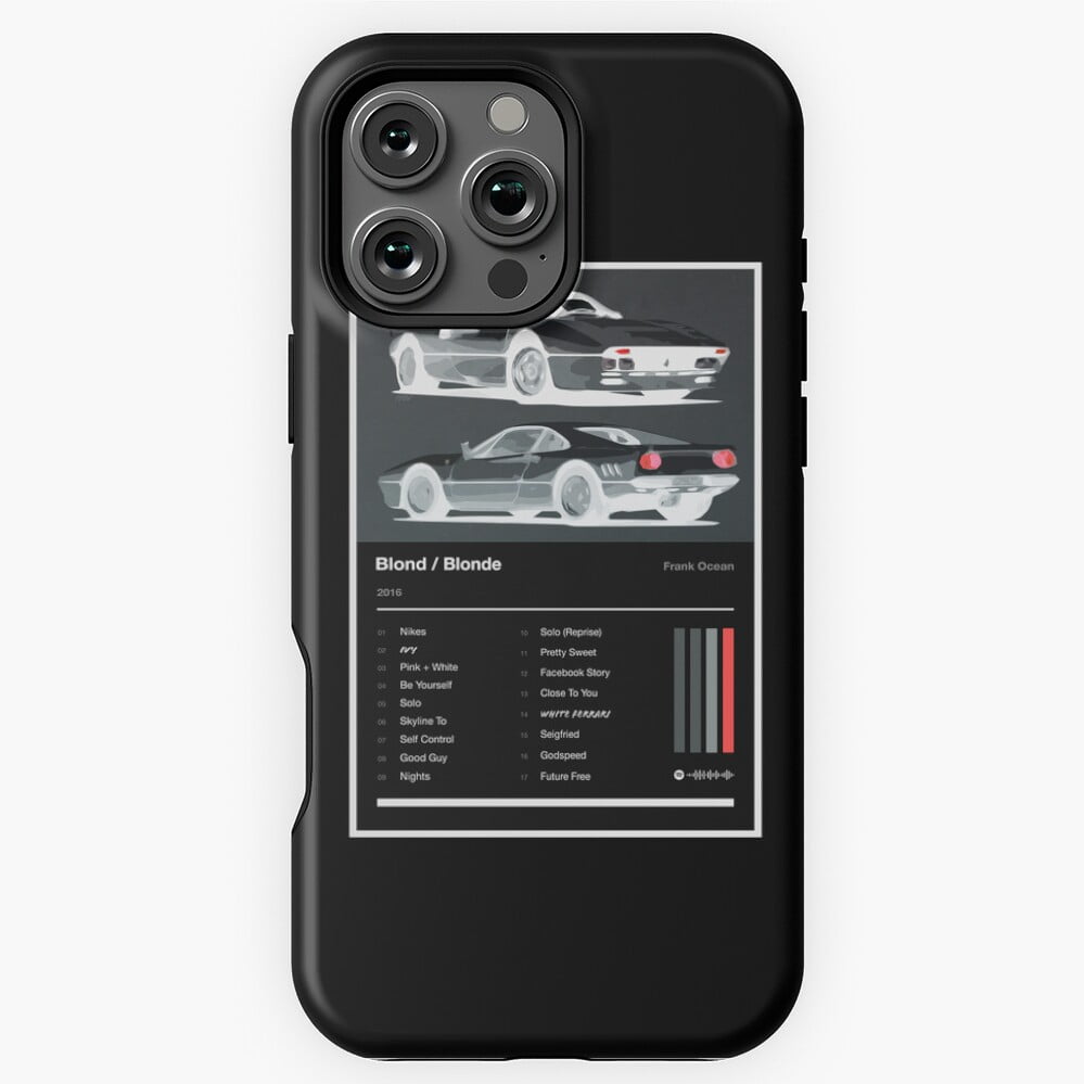 Blonde Tracklist Inverted Frank Ocean Phone Case for iPhone 16 15 14 13 ...