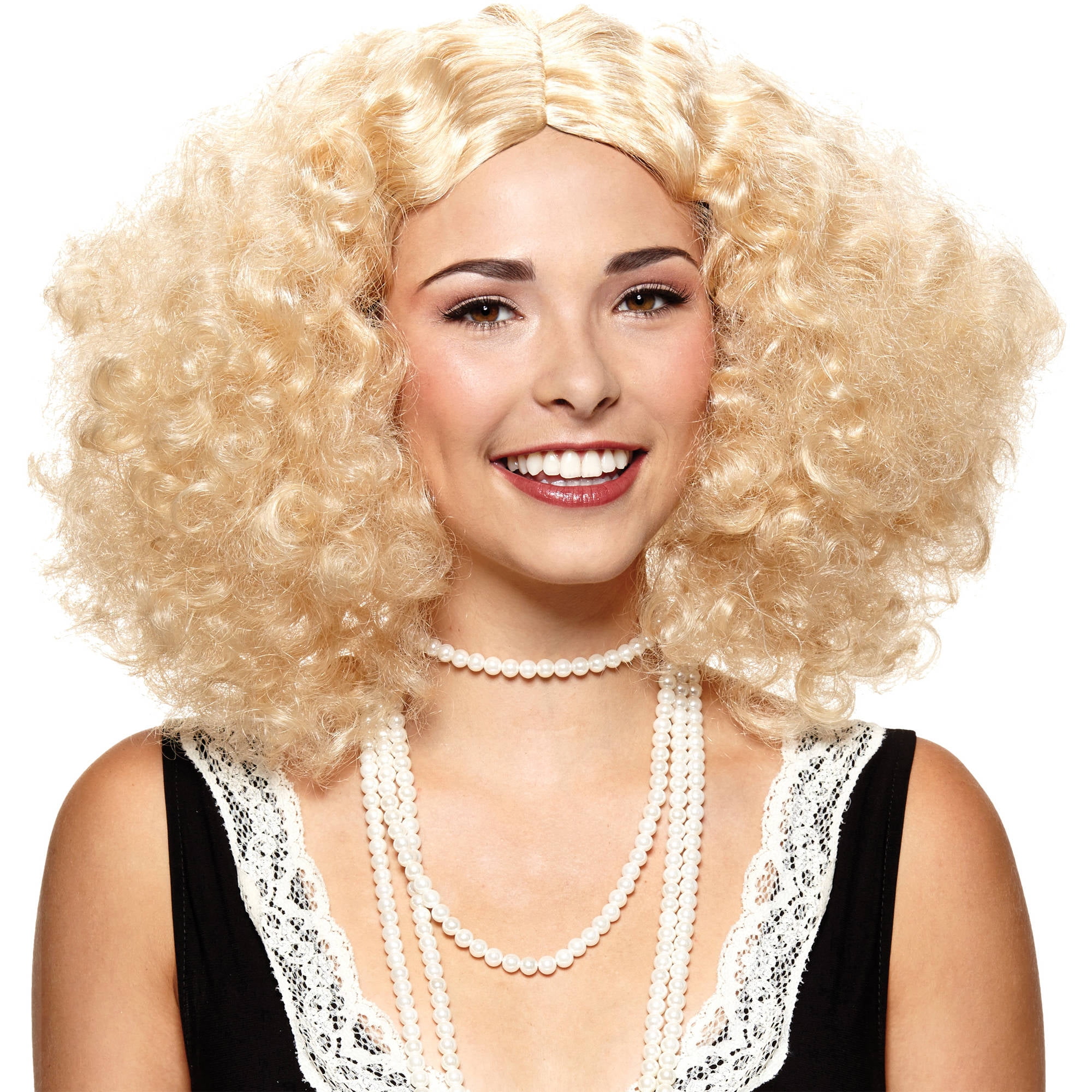 Blonde Wig Embrace The Frizz Adult Halloween Accessory - Walmart.com