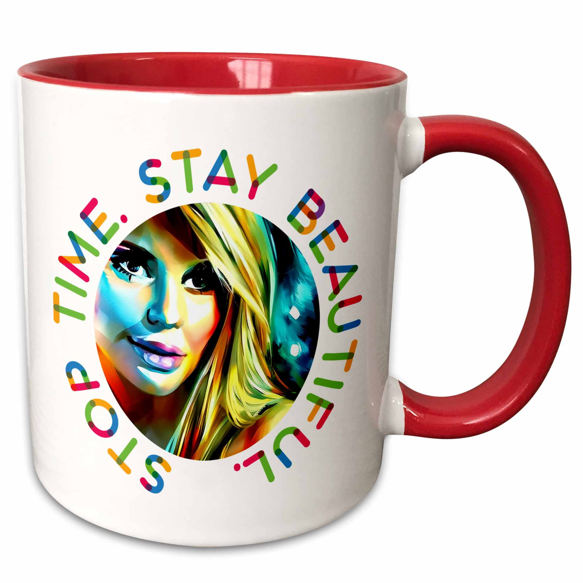 3drose, Blonde Woman - Stop Time. Stay Beautiful. Colorful ...