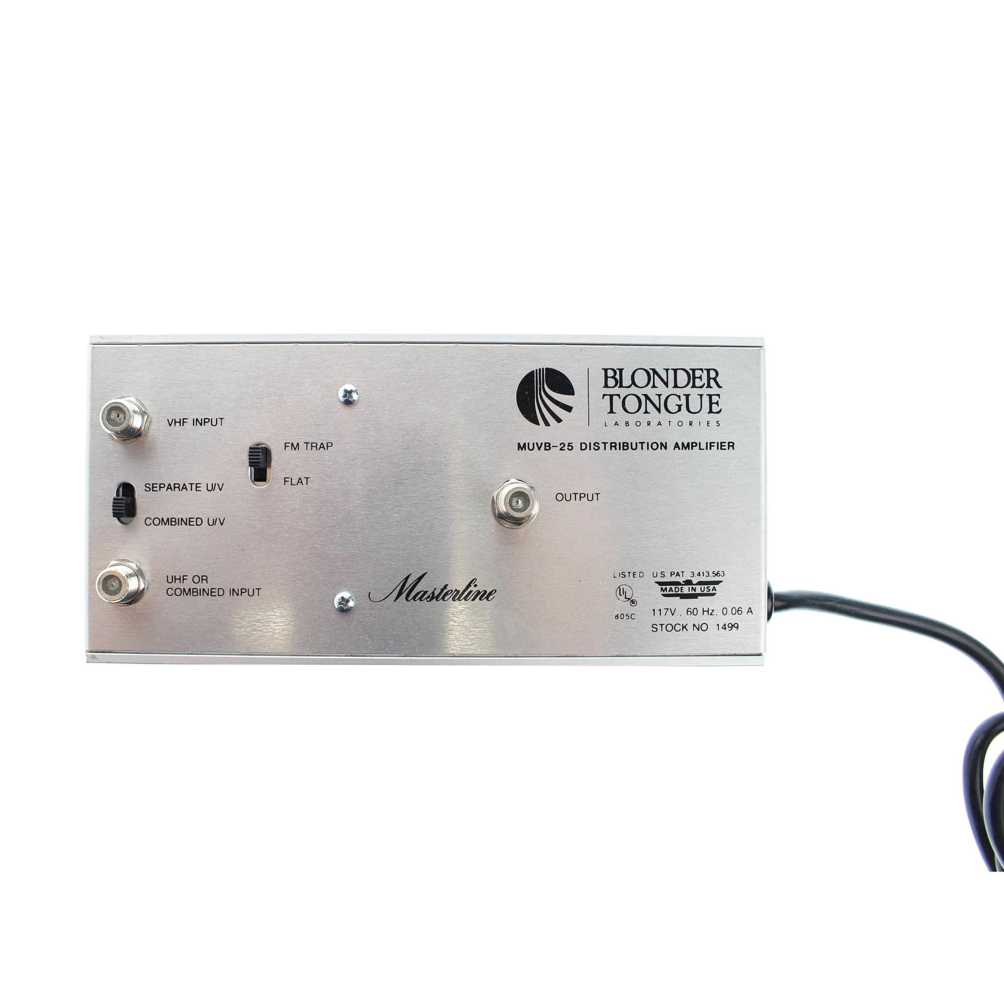 Blonder Tongue MUVB-25 VHF/UHF MasterLine Distribution Amplifier, RF ...