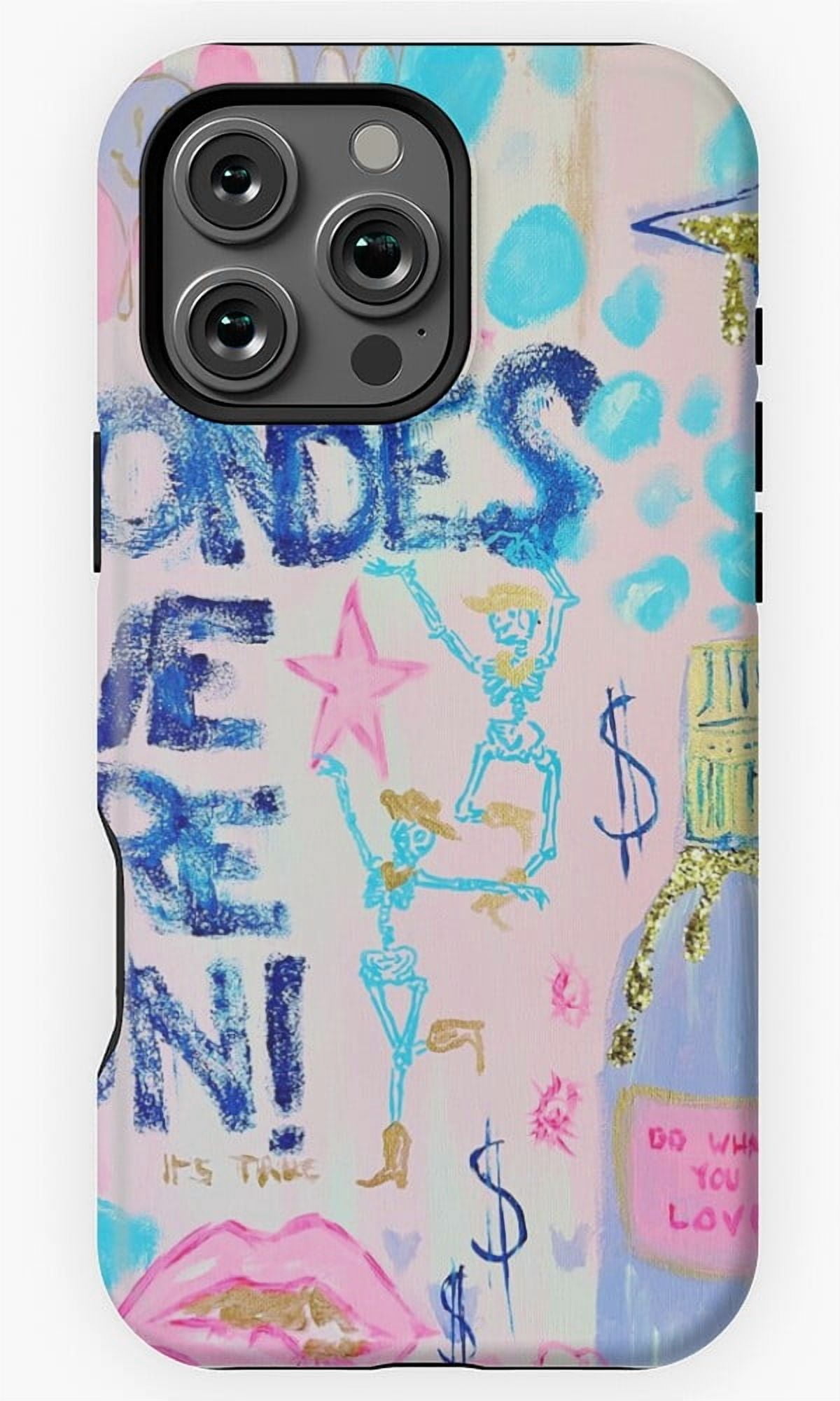 Blondes Have More Fun Retro Quote Phone Case Compatible with iPhone 11 ...