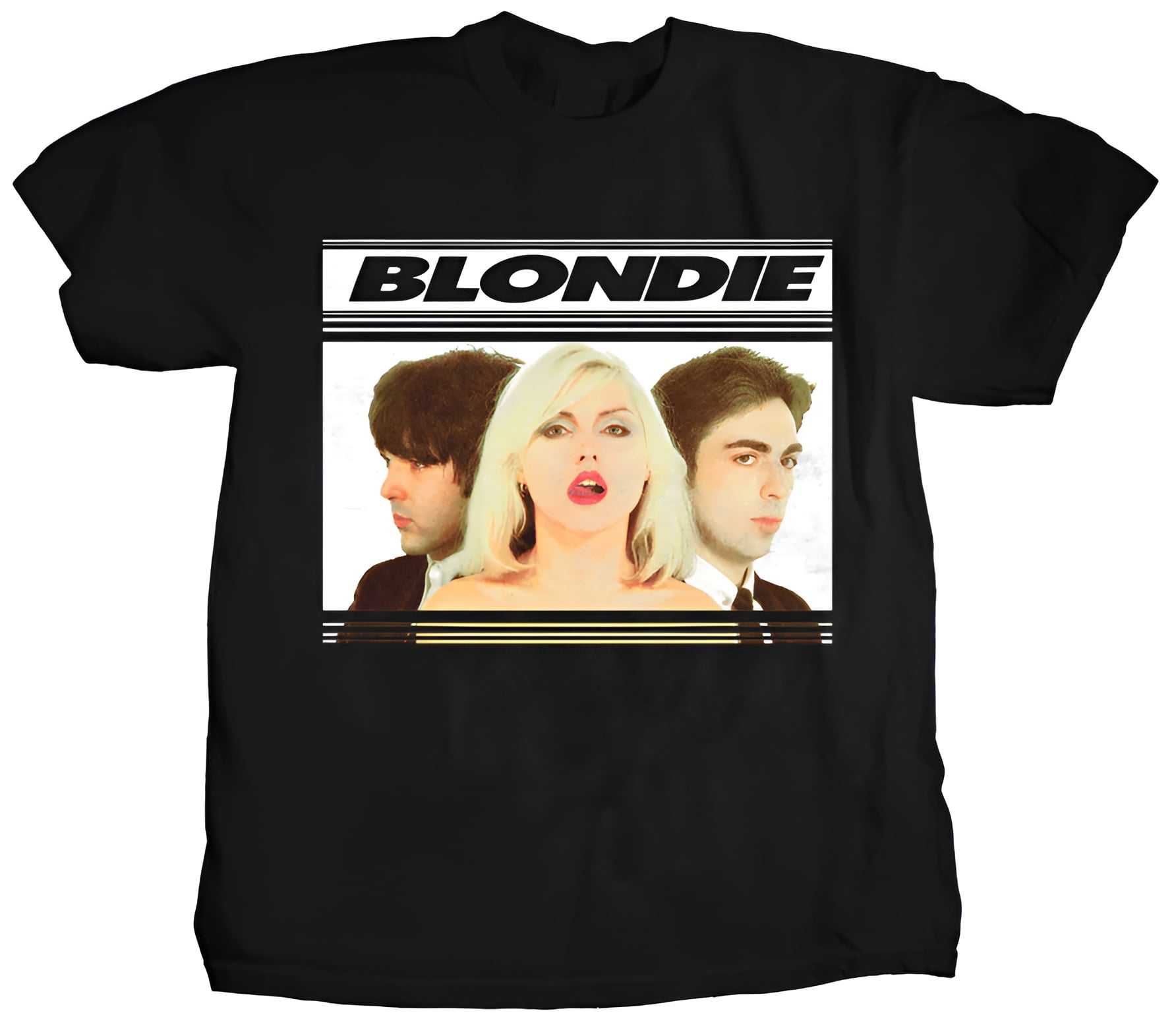 Blondie Men's Hot Lips T-Shirt Black X-Large | Officially Licensed ...