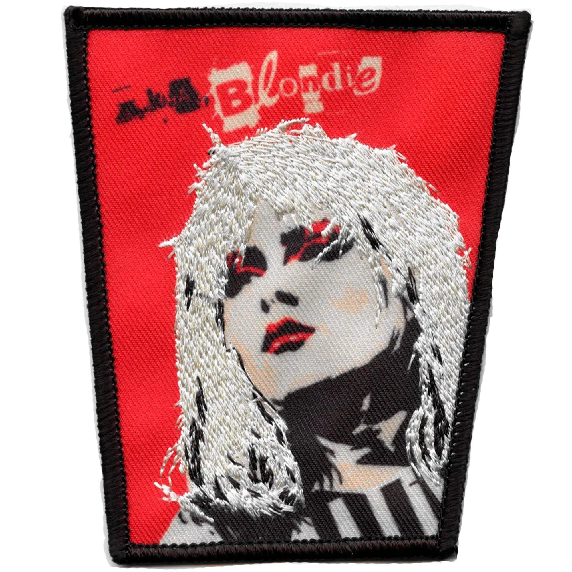 Blondie Red Billy Patch Portrait New Wave Sublimated Embroidered Iron ...