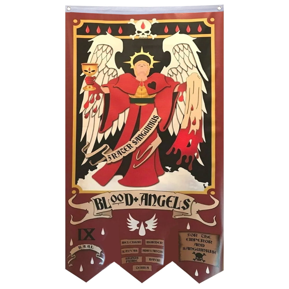 Blood Angels Chapter Flag Banner Home Yard Garden Decor 30x50in ...