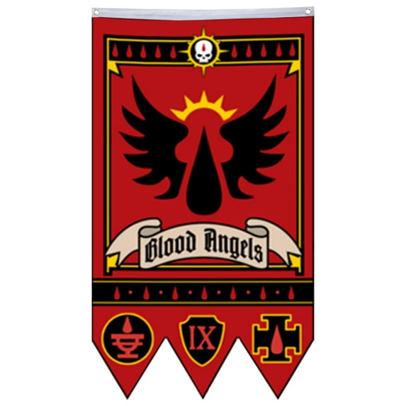 Blood Angels Flags Legions IX Banner Home Yard Garden Decor 30x50 inch ...