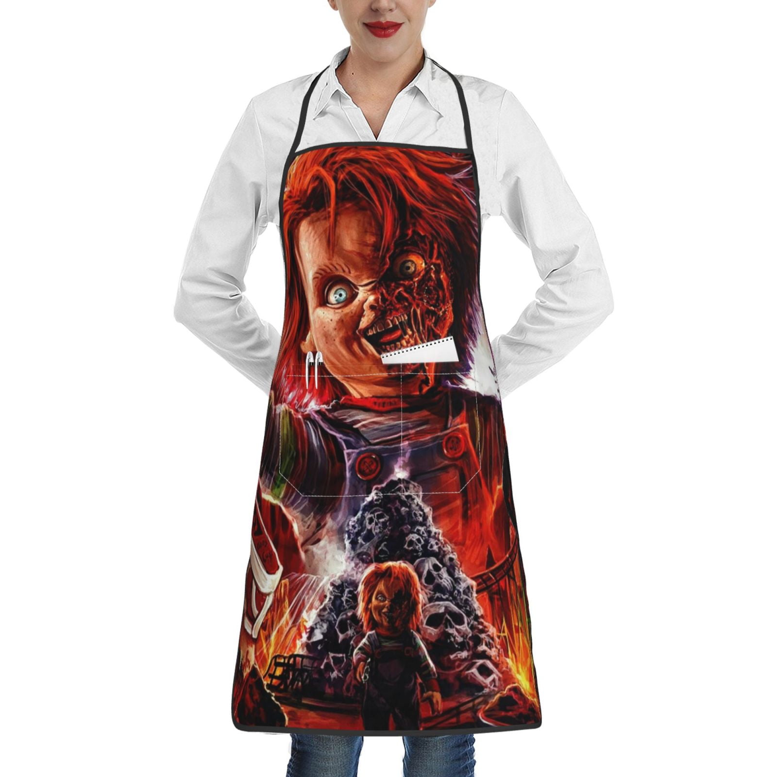 Blood Art Scary Waterproof Apron Home Decor Kitchen Fashion Apron For ...
