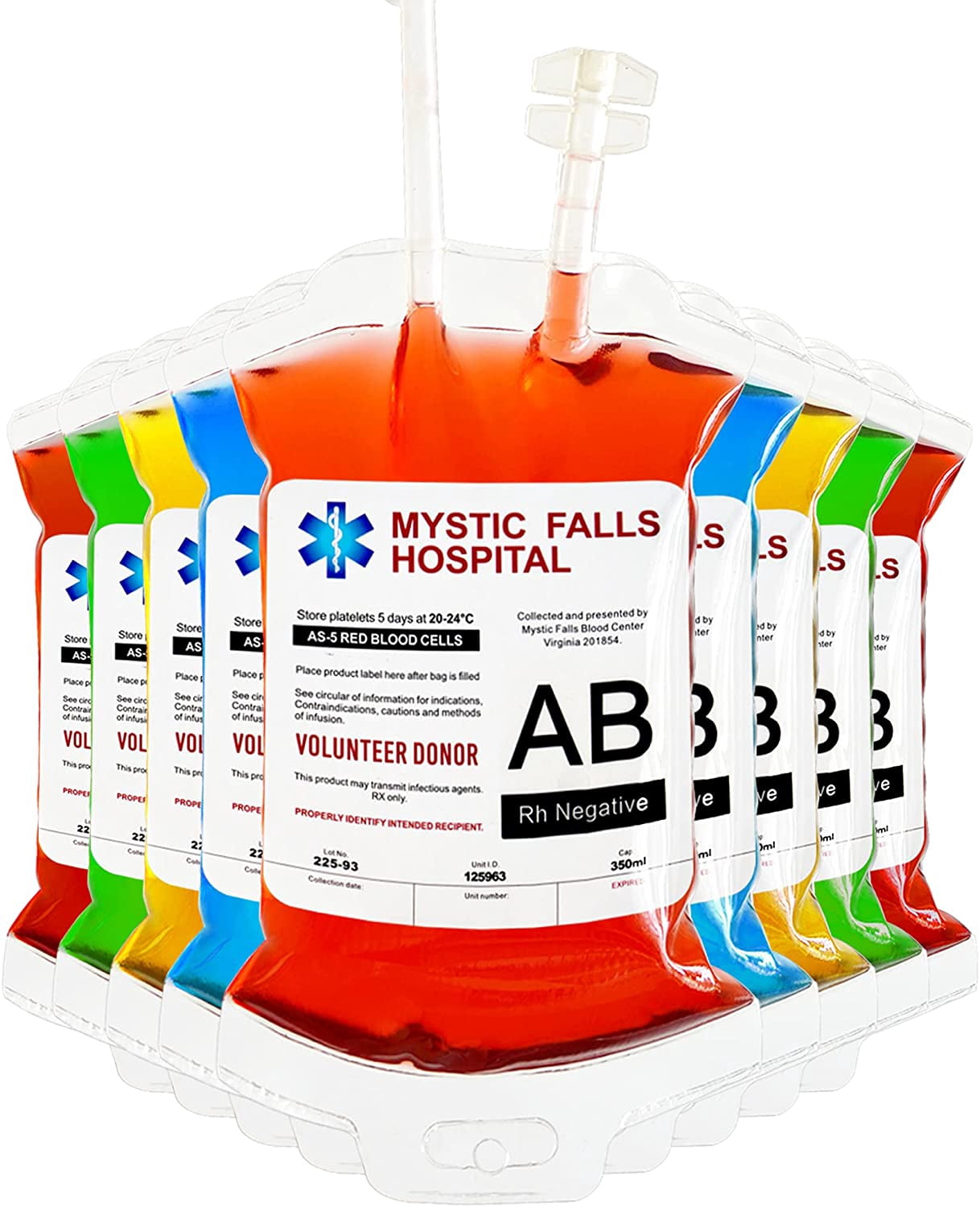 Blood Bag for Drinks, Set of 20 Halloween Party Supplies Cup Drinking ...
