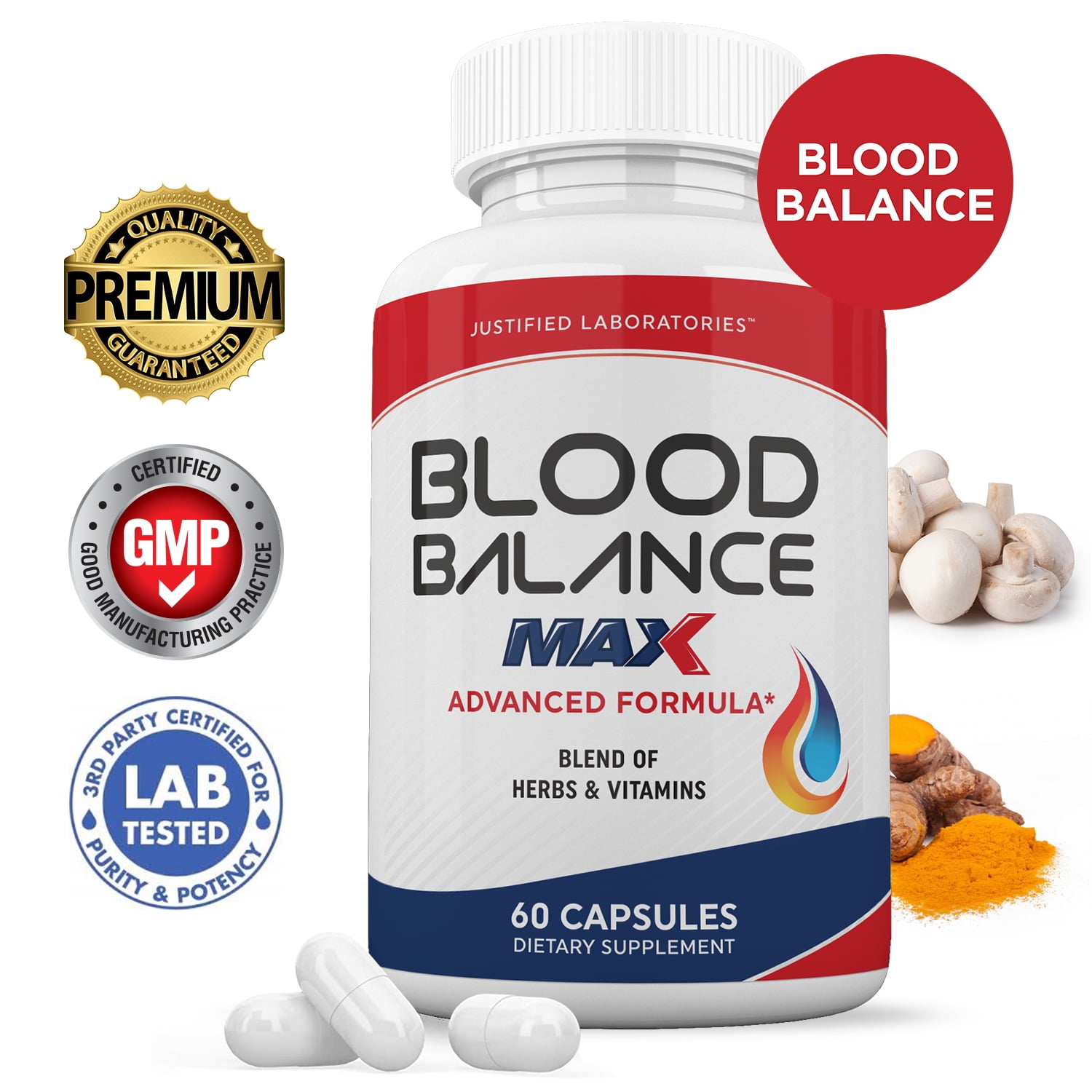 Blood Balance Max Advanced Formula 1295MG 60 Capsules - Walmart.com