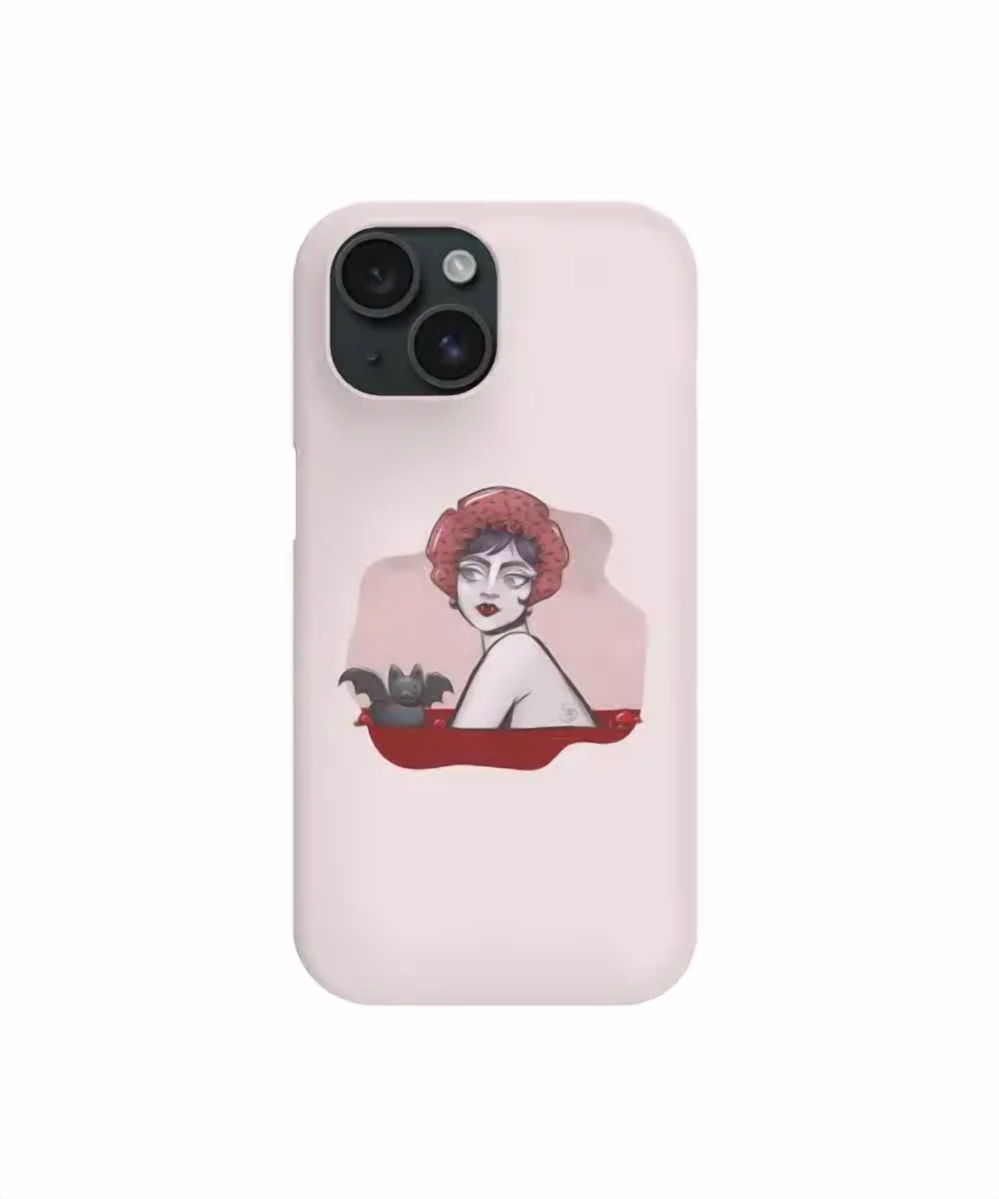 Blood Bath Funny Vampire Horror Spooky Phone Case for iPhone 16 15 14 ...