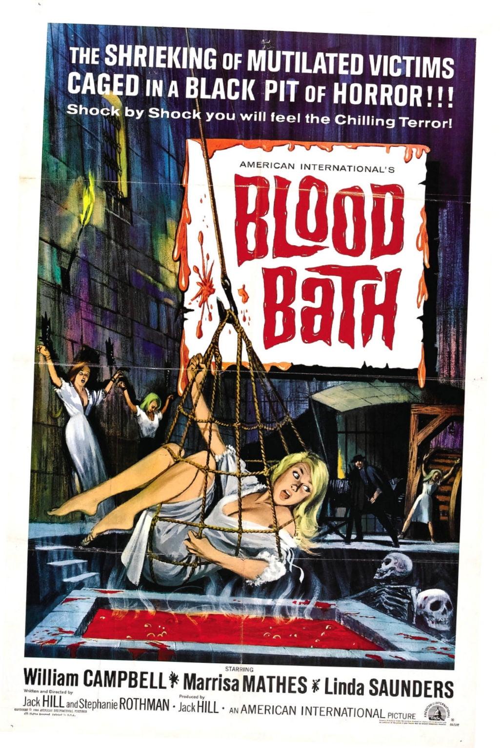 Blood Bath Movie poster Metal Sign 8inx 12in Metal Art Print 8x12 ...