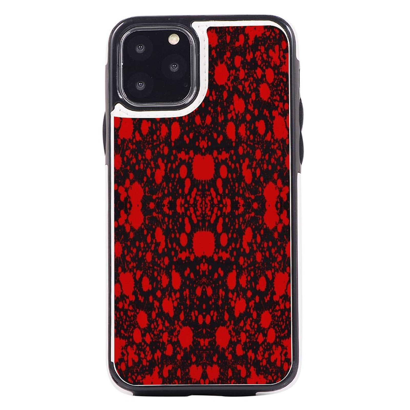 Blood Black And Red Horror Leather Wallet Case for iPhone 16 15 14 13 12 11 Pro Max Wallet Case ...