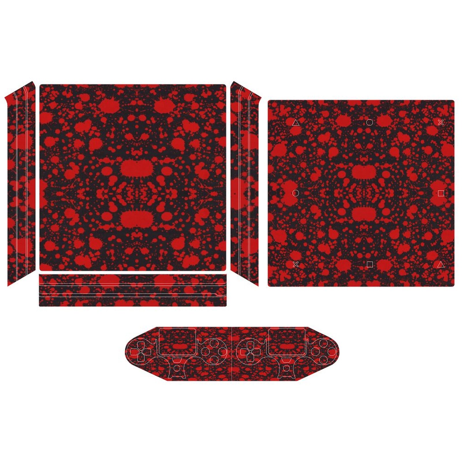 Blood Black And Red Horror PS4/PS4 Pro/PS4 Slim Skin Sticker For ...