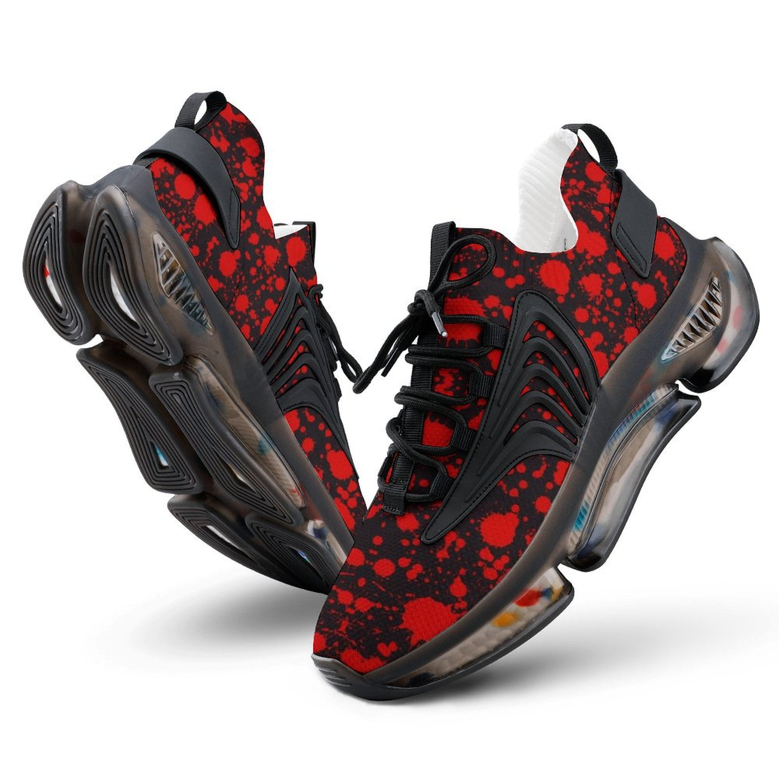 Blood Black And Red Horror Walking Shoes for Men Woman Lightweight ...
