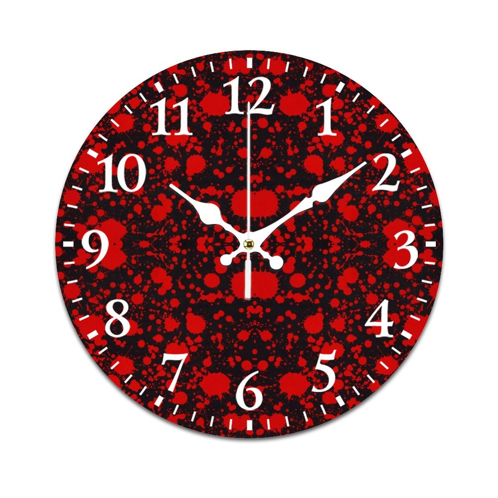 Blood Black And Red Horror Wall Clock Modern Design Clocks Wall Hanging ...