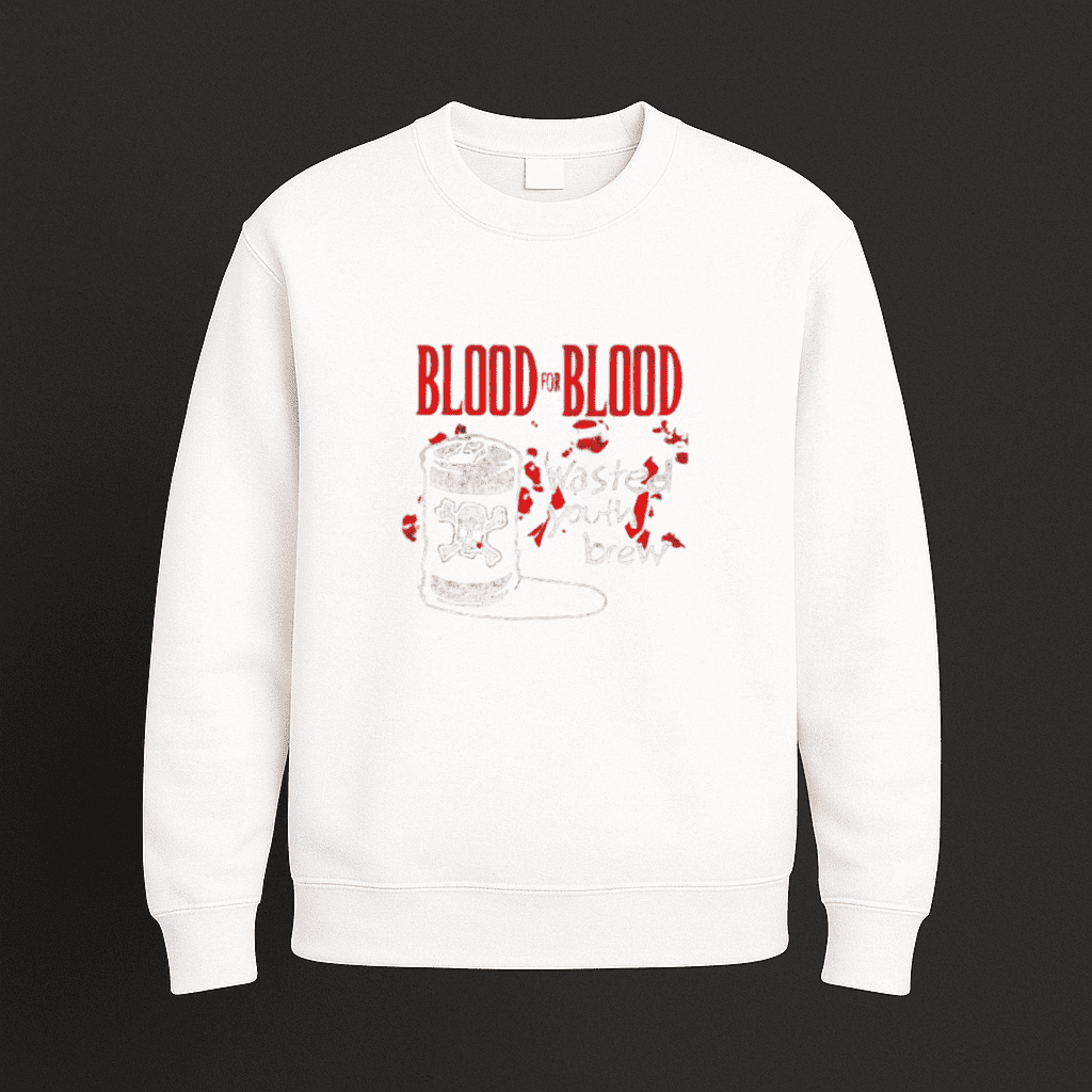 Blood Bold Quote In Minimal Dark Theme Graphic Casual Bold Design Print ...
