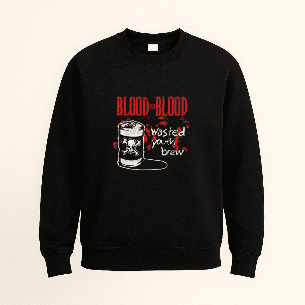 Blood Bold Quote In Minimal Dark Theme Graphic Casual Bold Design Print ...