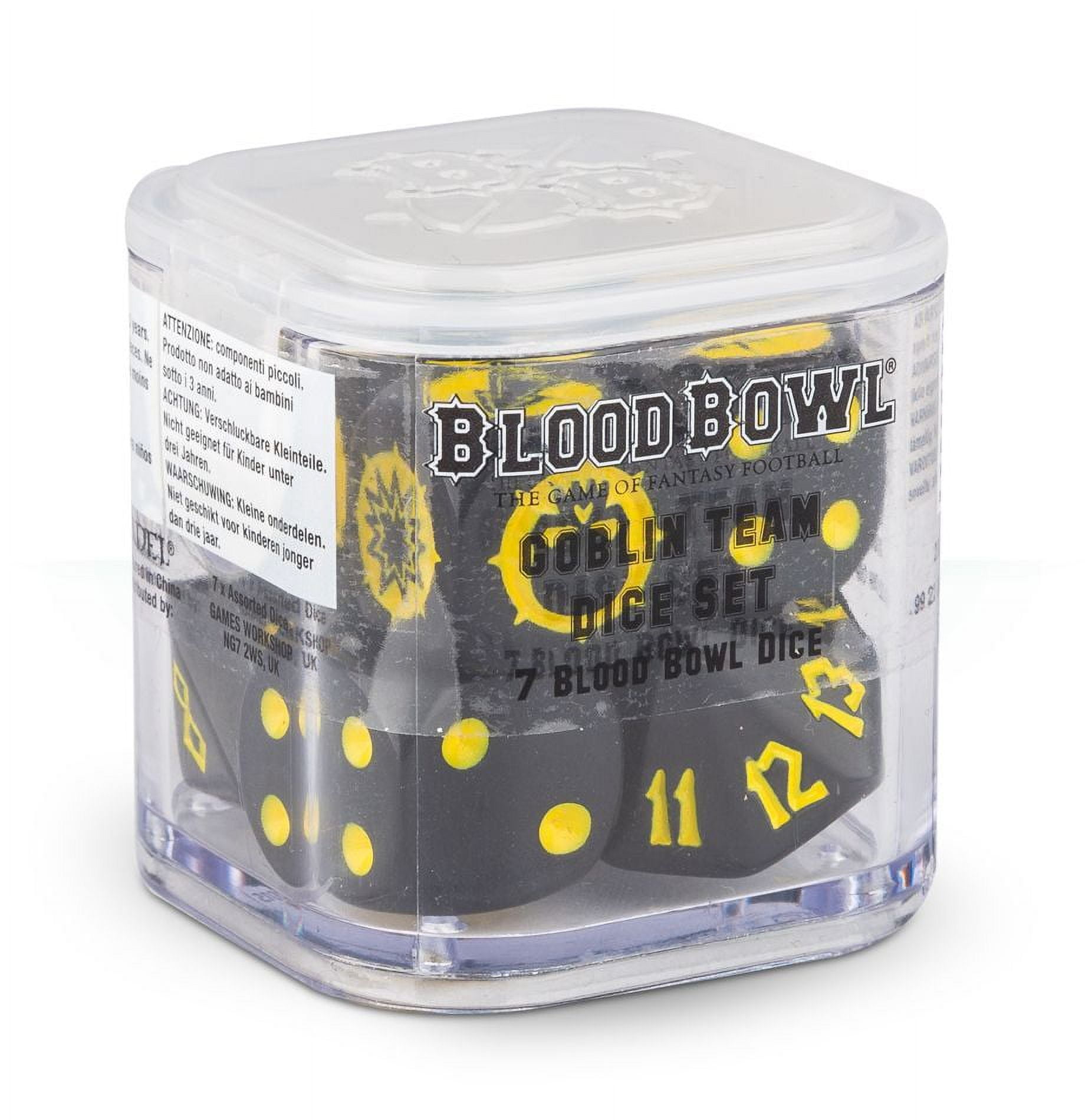 Blood Bowl Goblin Team Dice Set - OOP - Walmart.com