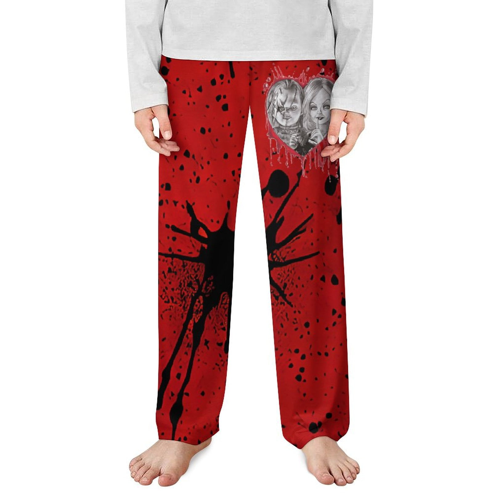 Blood Bride Of Chucky Comfy Pajamas For Kids Cozy Lounge Straight Leg ...