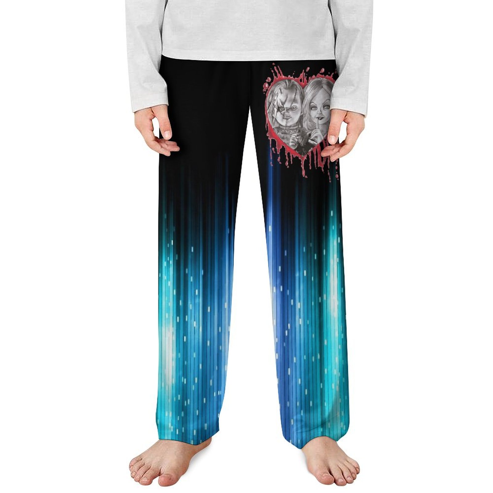 Blood Bride Of Chucky Comfy Pajamas For Kids Cozy Lounge Straight Leg ...