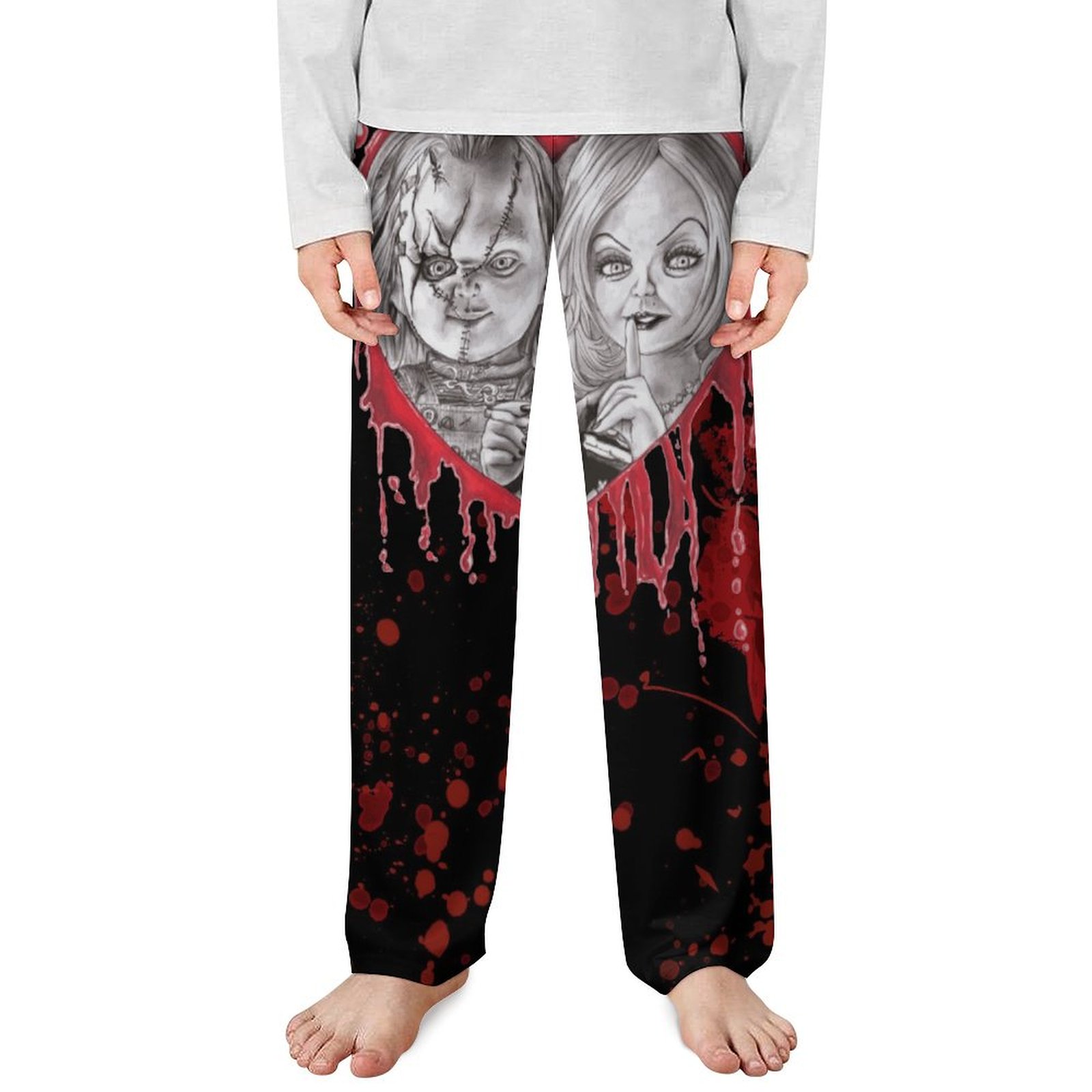 Blood Bride Of Chucky Comfy Pajamas For Kids Cozy Lounge Straight Leg ...